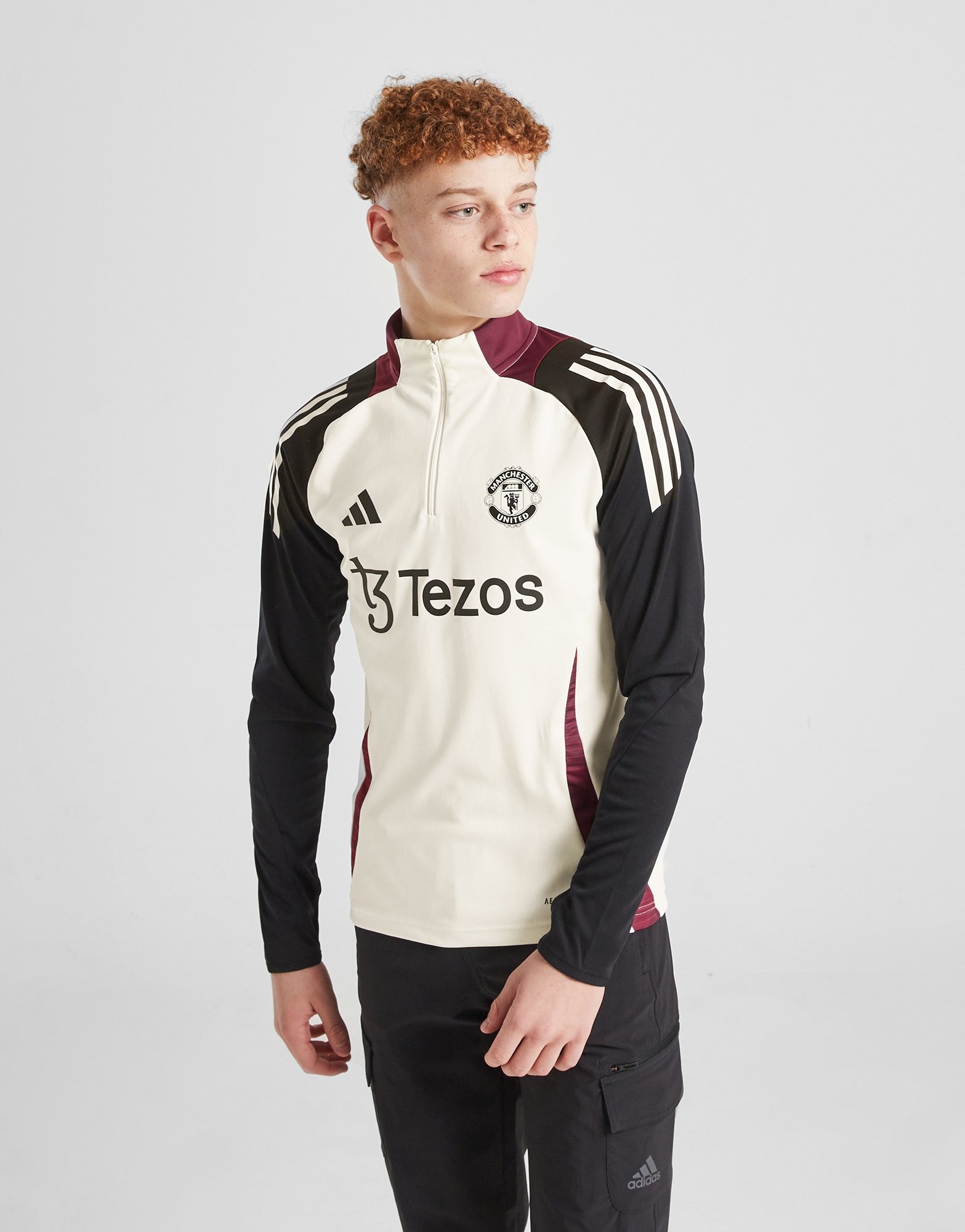 White adidas Manchester United FC Training Top Junior | JD Sports Malaysia