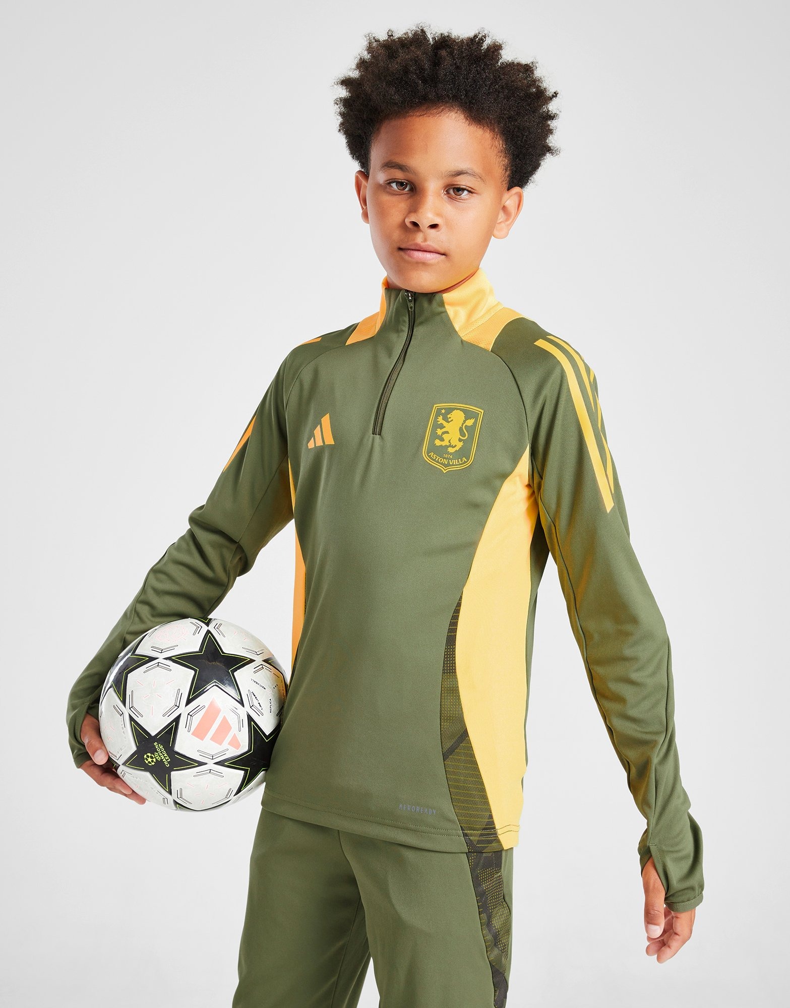 Green adidas Aston Villa Training Top Junior - JD Sports Global