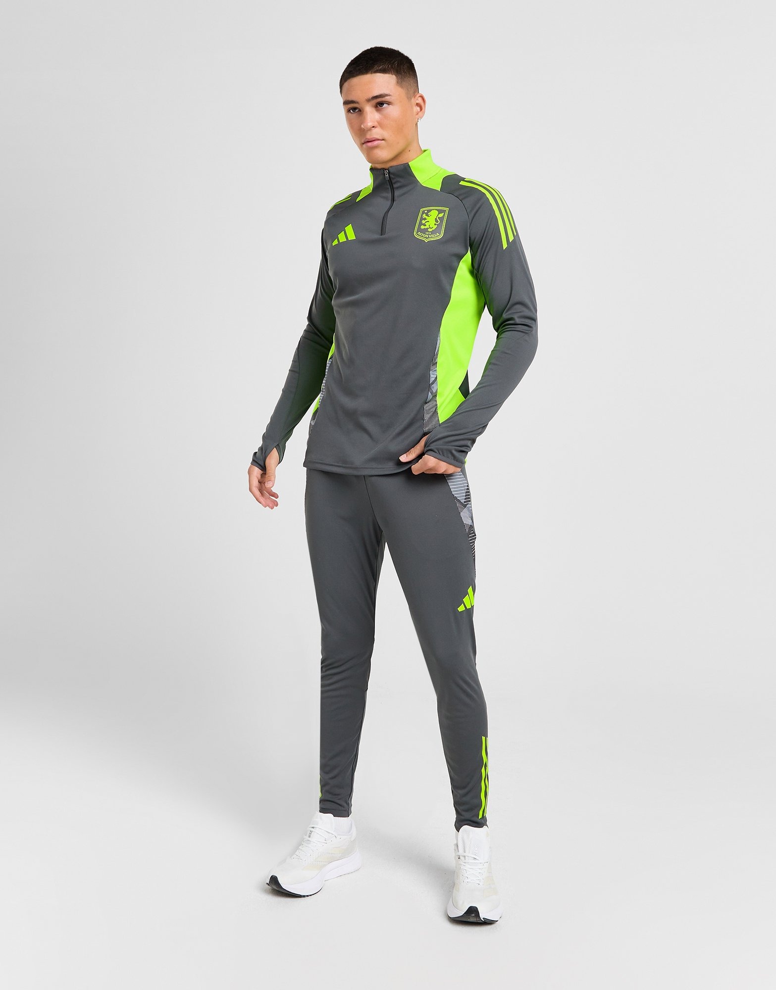 Grey adidas Aston Villa Training Track Pants | JD Sports UK