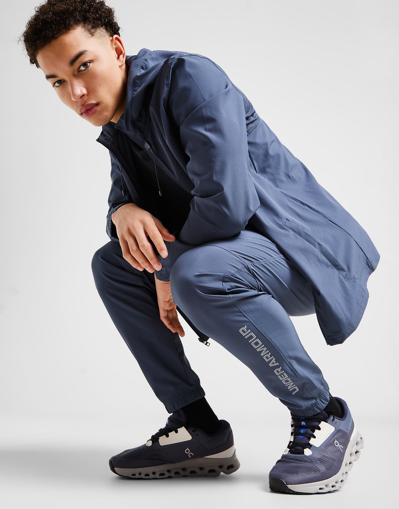 Blue Under Armour Lock-Up Woven Mix Track Pants - JD Sports NZ
