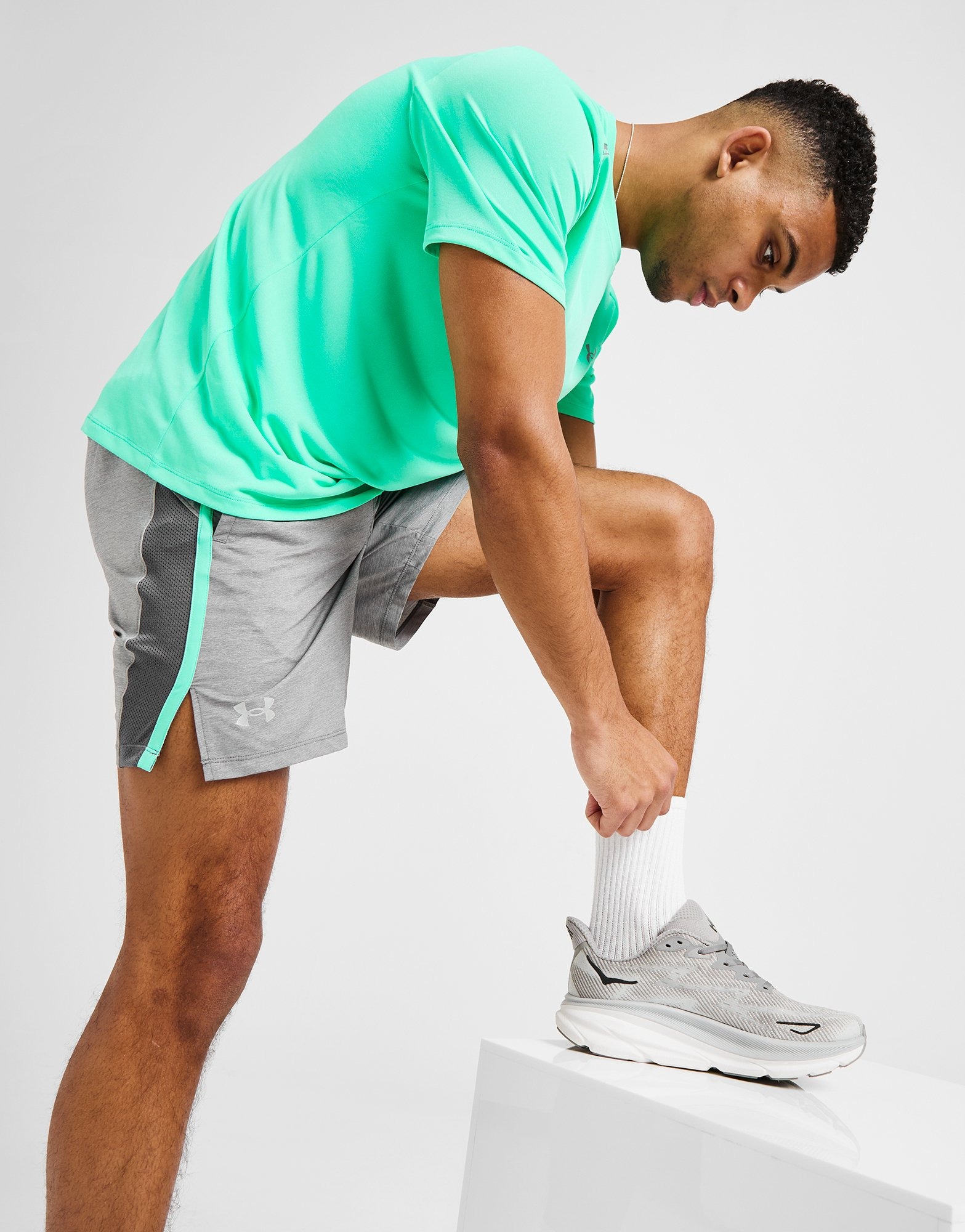 Grey Under Armour Launch Shorts - JD Sports Global