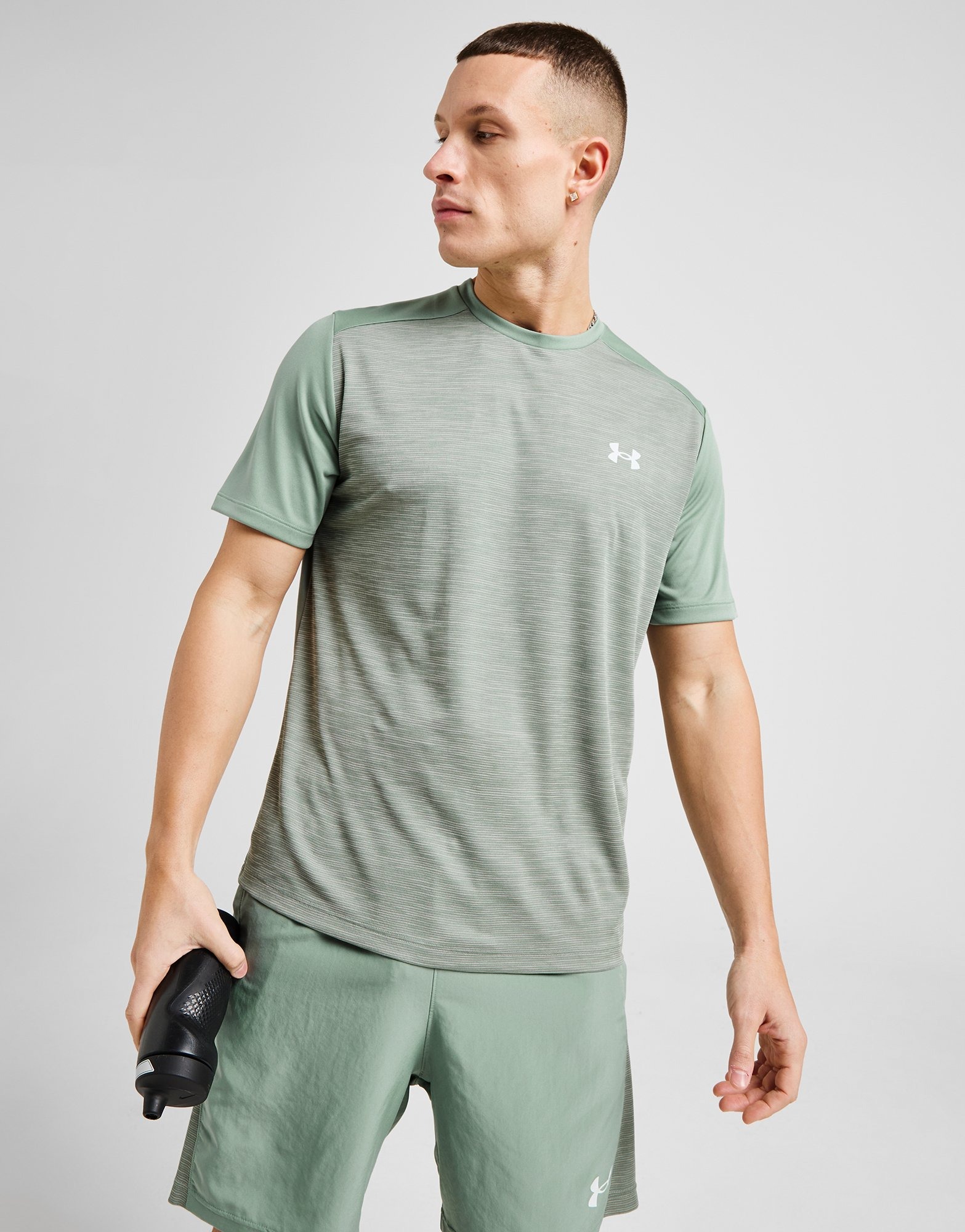Green Under Armour Tech Textured T Shirt Jd Sports