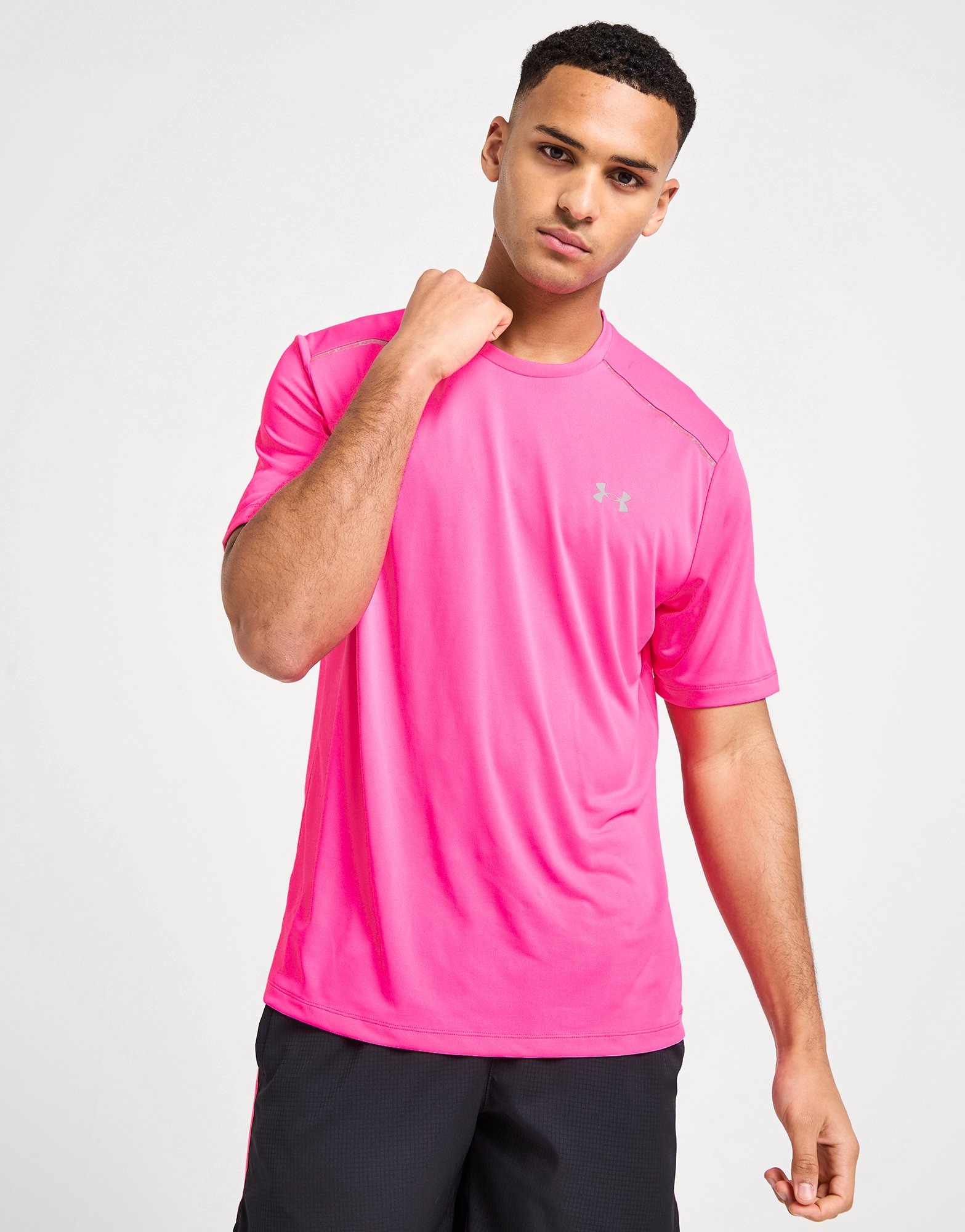 Pink Under Armour Ua Tech Reflective Wordmark T-shirt - JD Sports