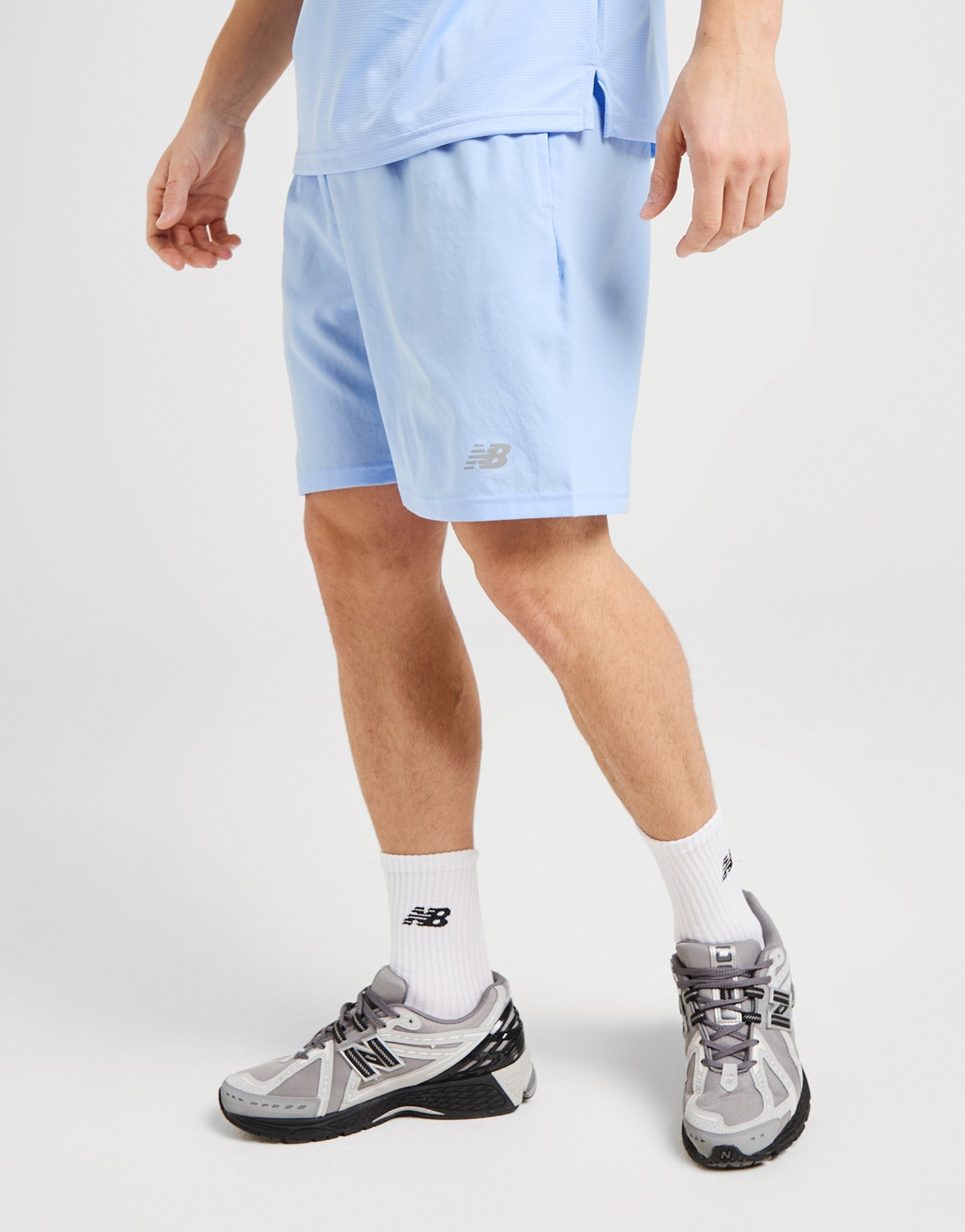 Blue New Balance Essential Running Shorts | JD Sports