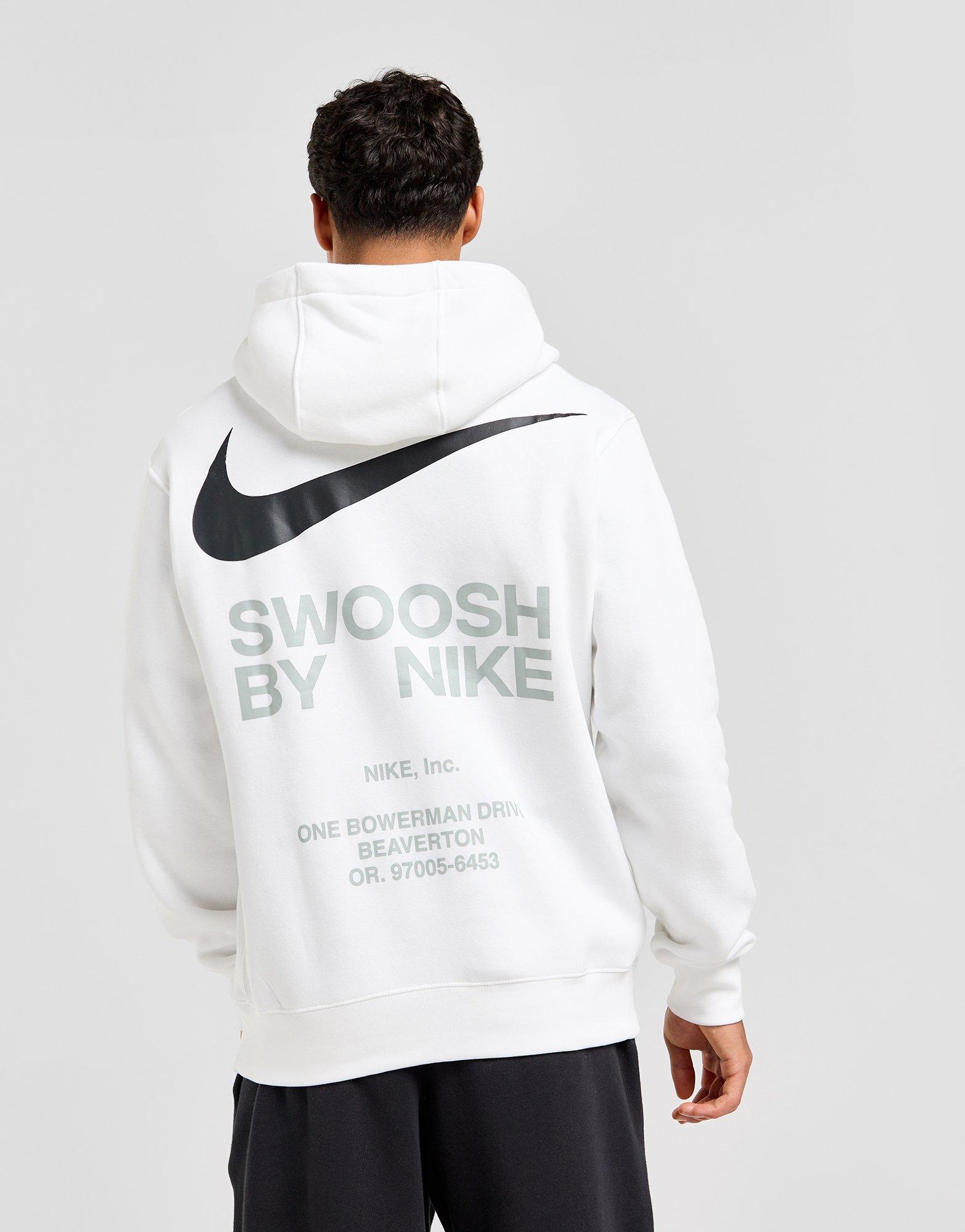 Nike Swoosh White Logo Nike NSW SWOOSH T Shirt Herren Black White Im