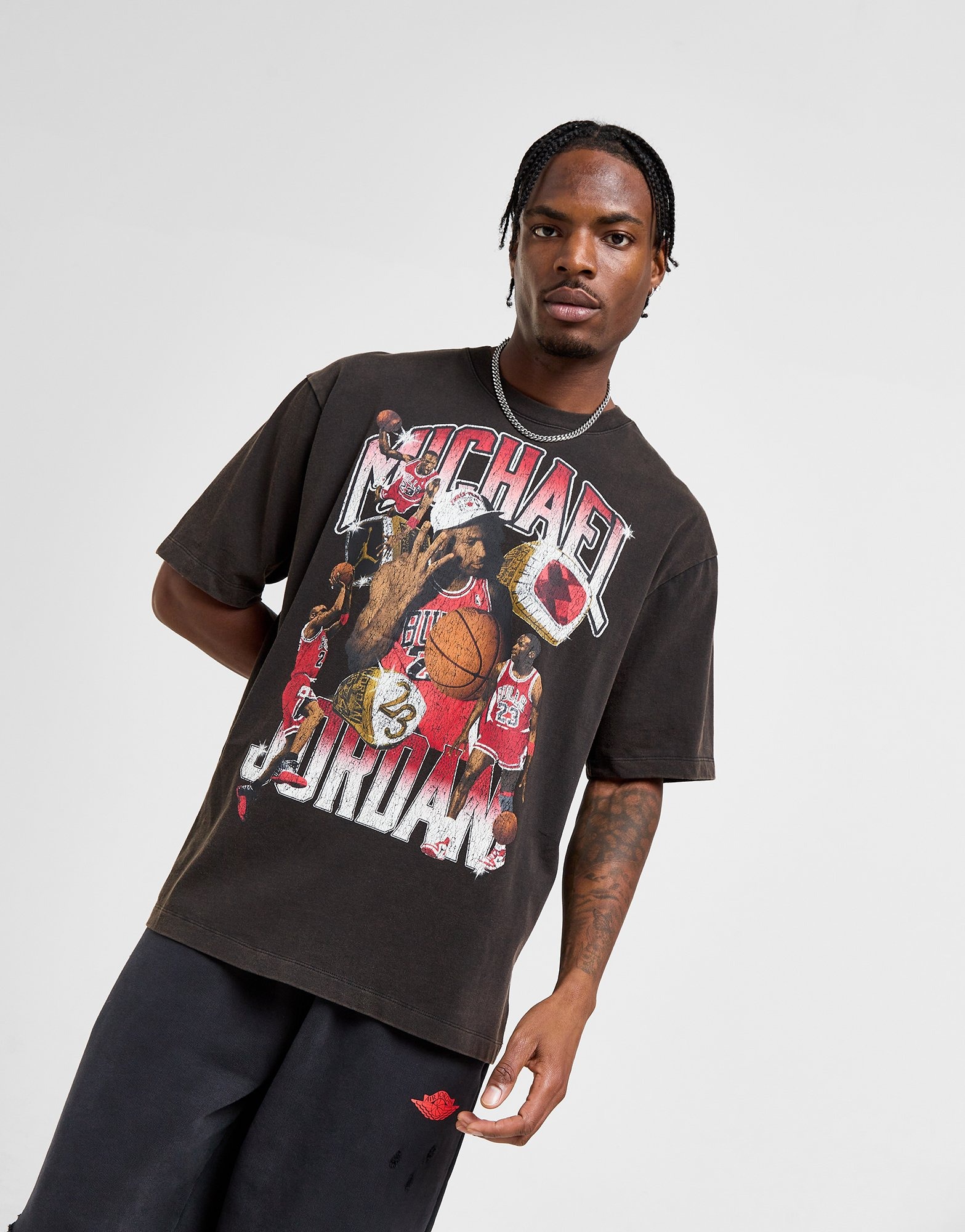 Black Jordan Flight Essentials T-Shirt - JD Sports Global