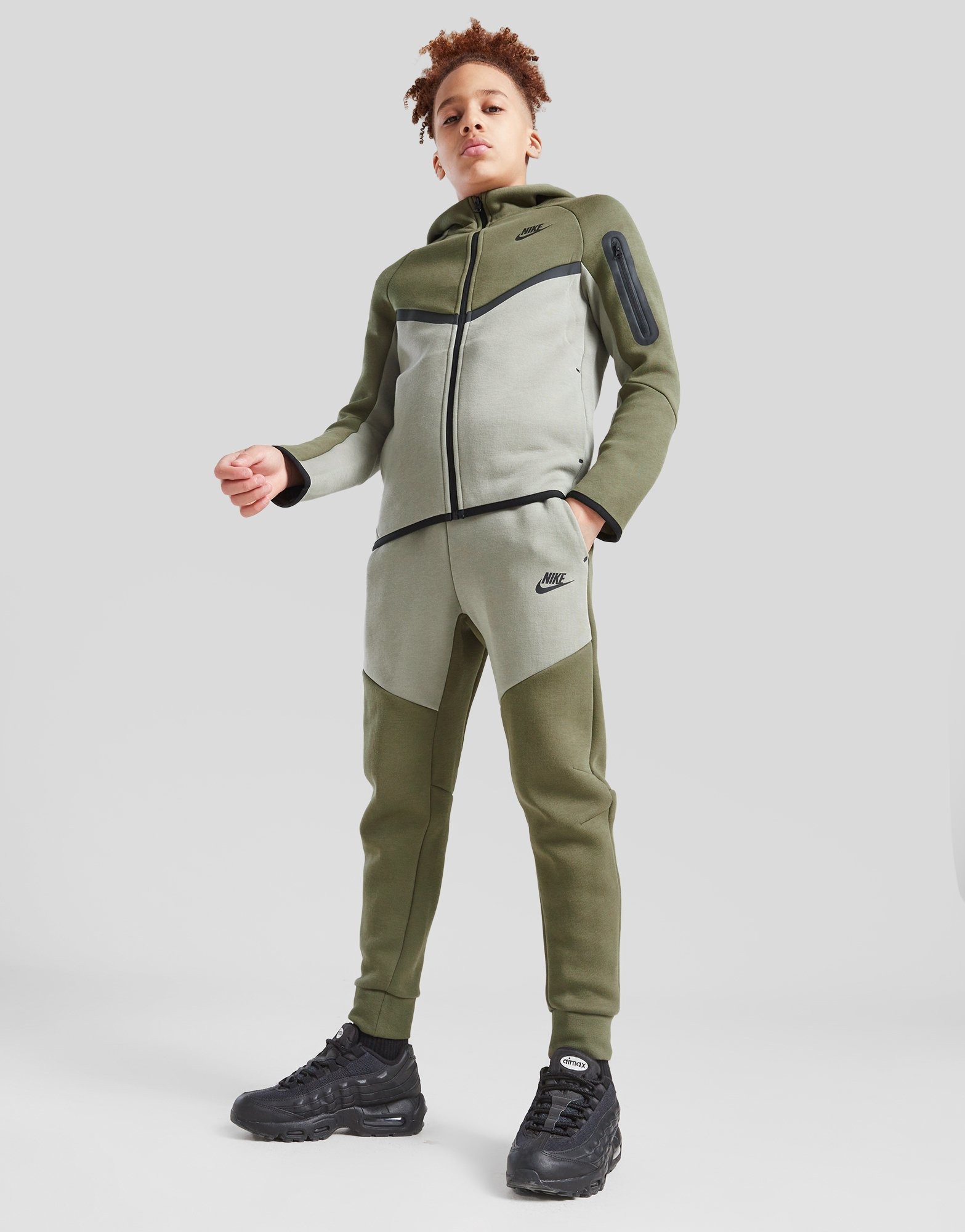 Medium Olive Nike Tech Fleece Joggers Junior - JD Sports België