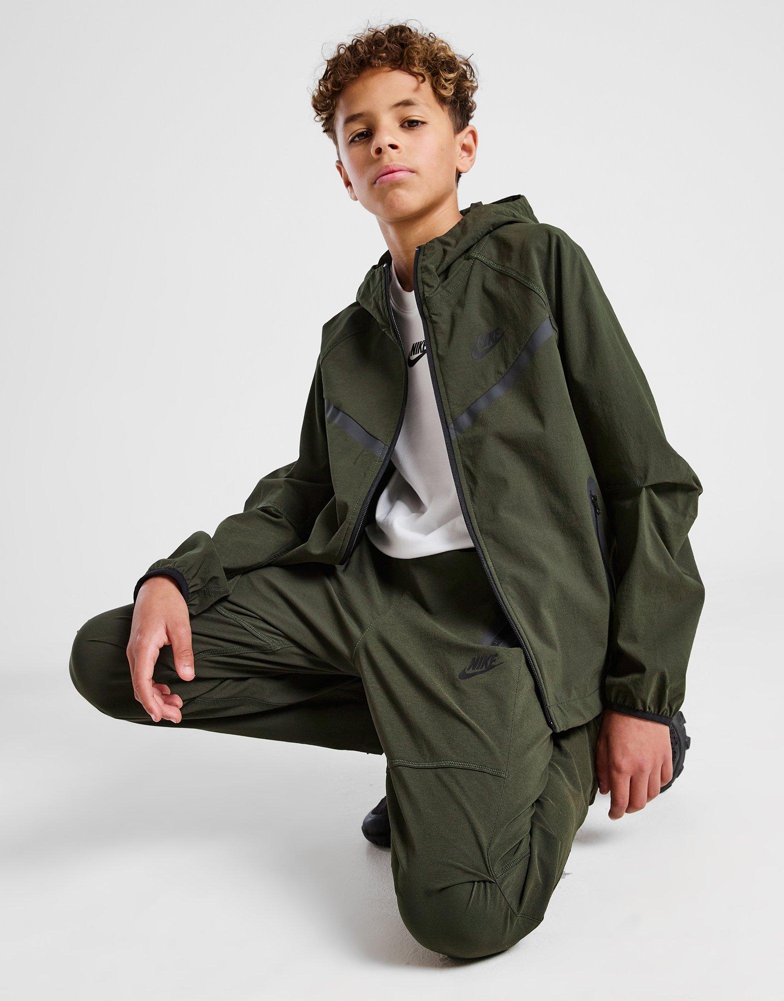 Green Nike Tech Woven Full Zip Jacket Junior - JD Sports Ireland