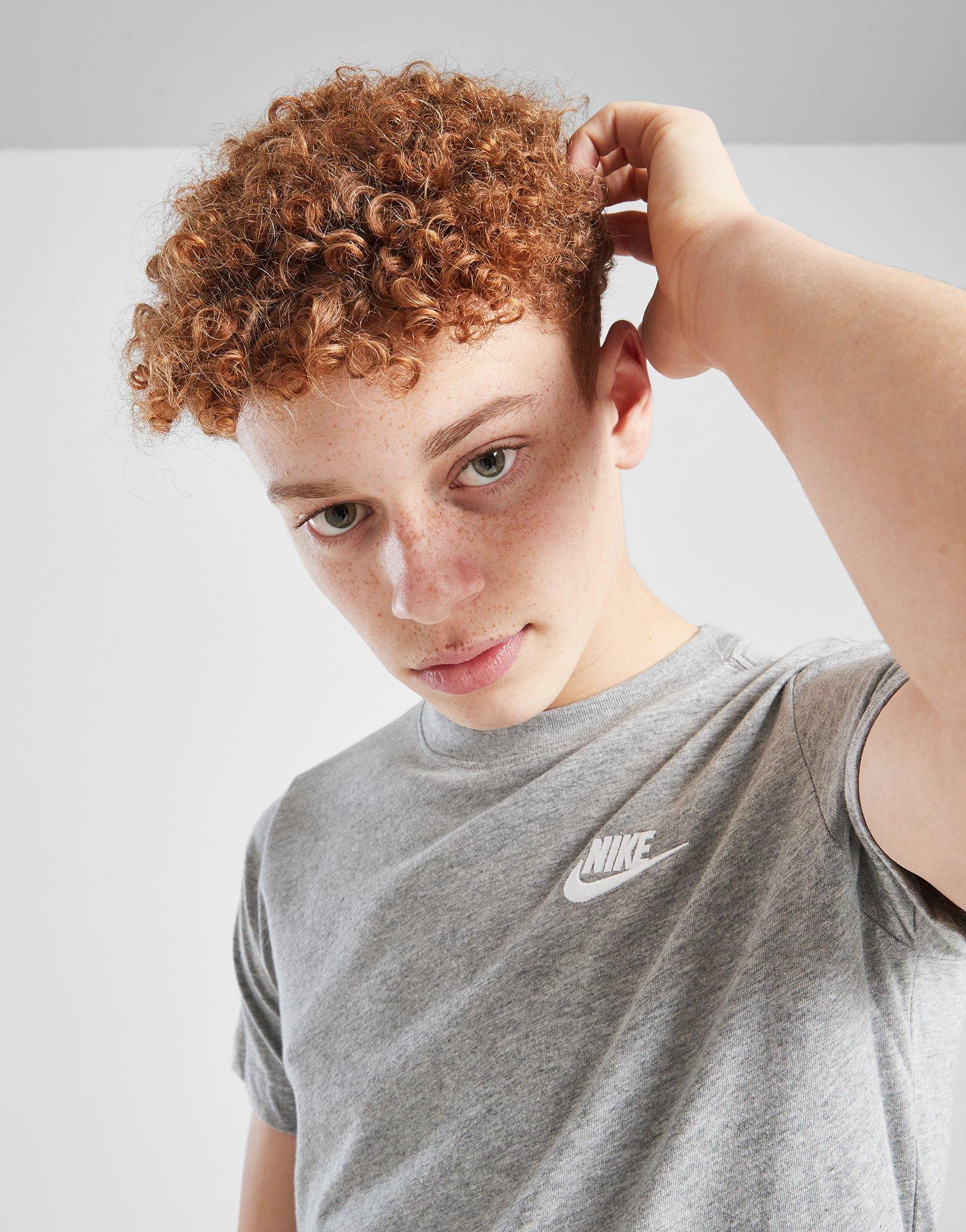 Grey Nike Small Logo T-Shirt Junior | JD Sports UK