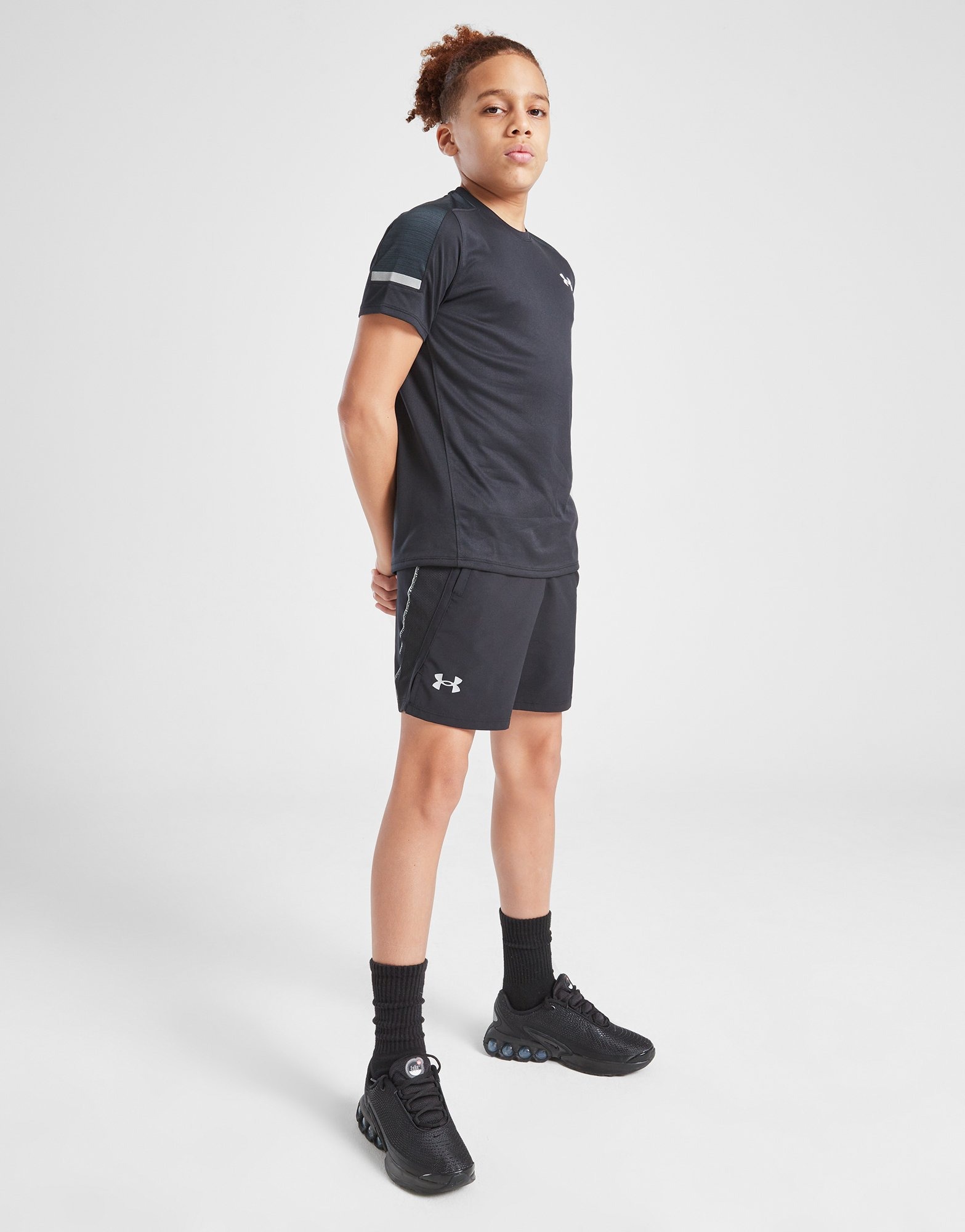 Black Under Armour Launch Shorts Junior - JD Sports Global