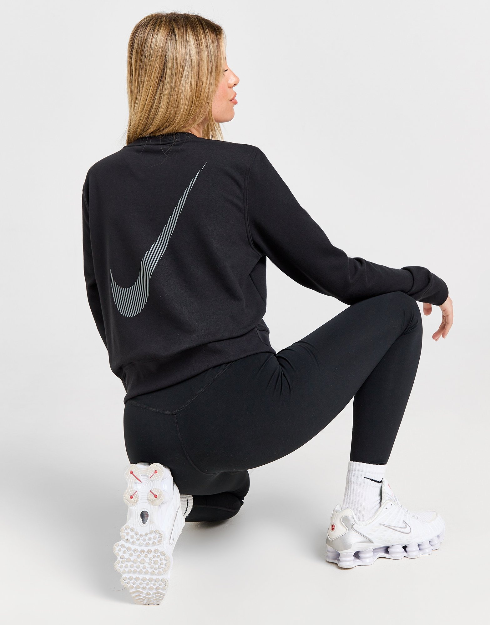 Black Nike Training One Crew Sweatshirt Jd Sports Ireland