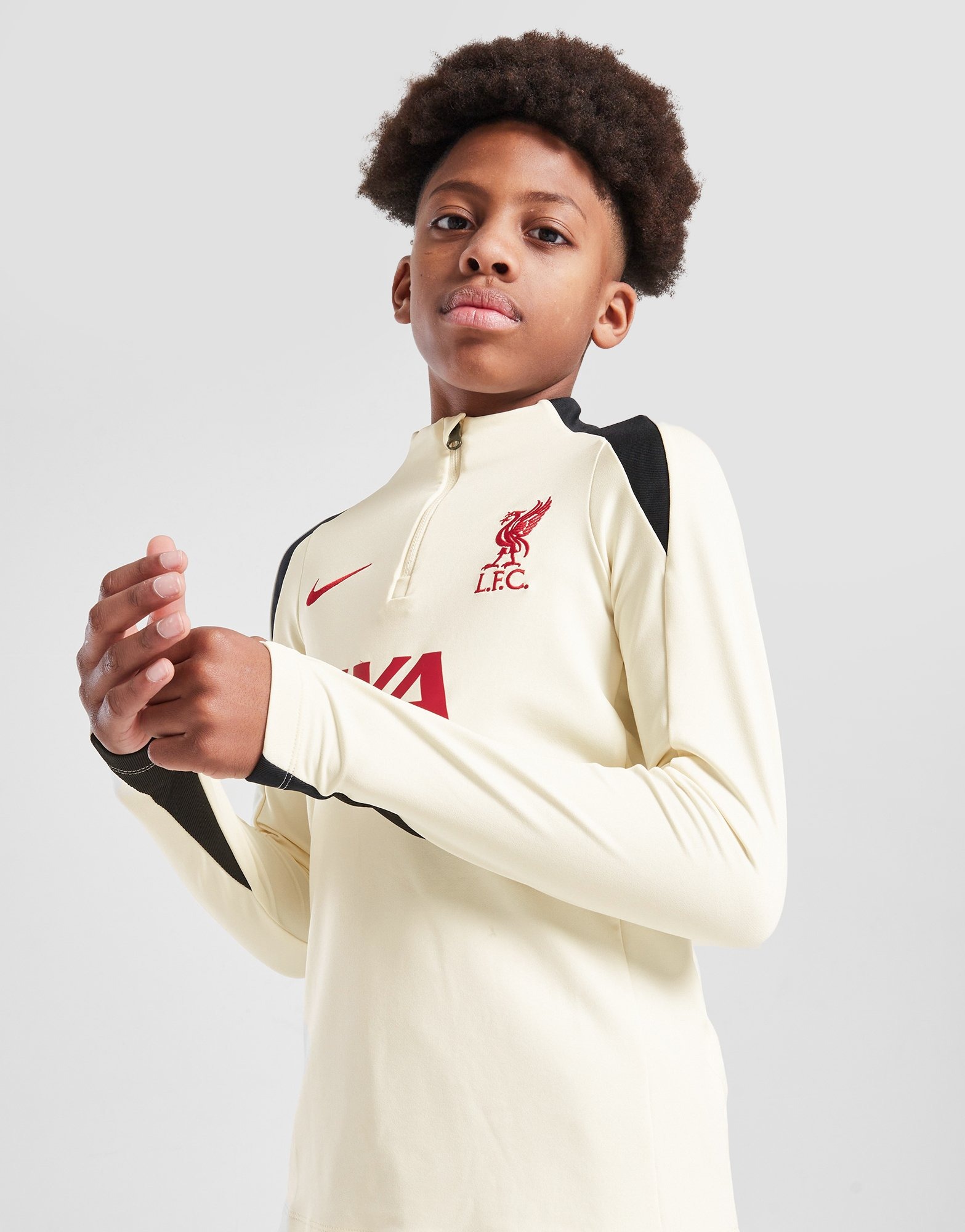 White Nike Liverpool FC Strike Drill Top Junior - JD Sports NZ