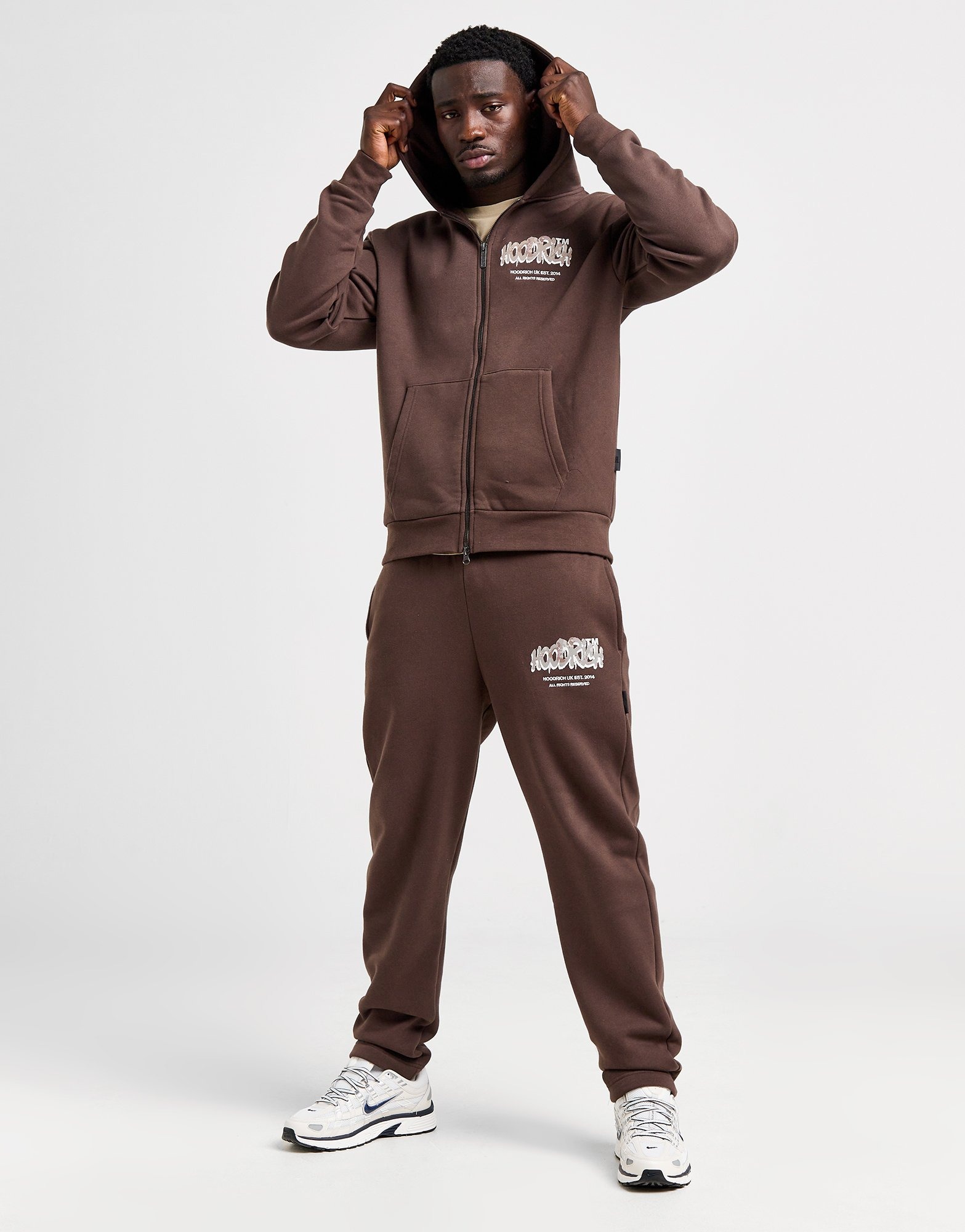 Brown Hoodrich Radar Joggers - JD Sports