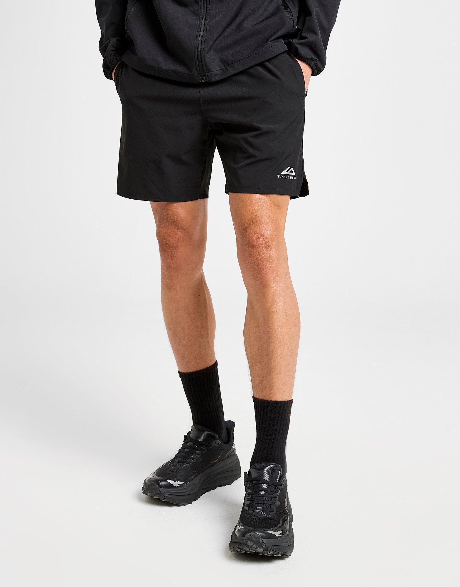 Black Trailberg Essential 2.0 Shorts - JD Sports NZ