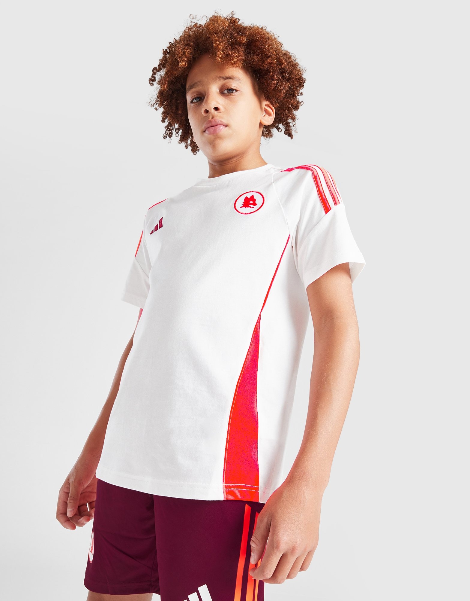 Wit adidas AS Roma Training T-Shirt Junior - JD Sports Nederland