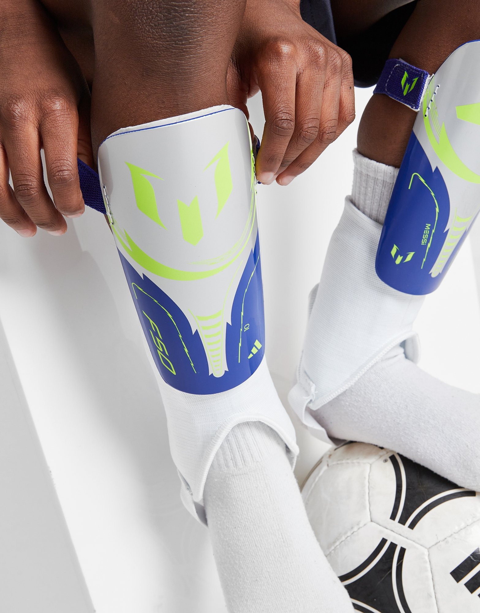 Grey adidas Messi Match Shin Guards Junior - JD Sports Global