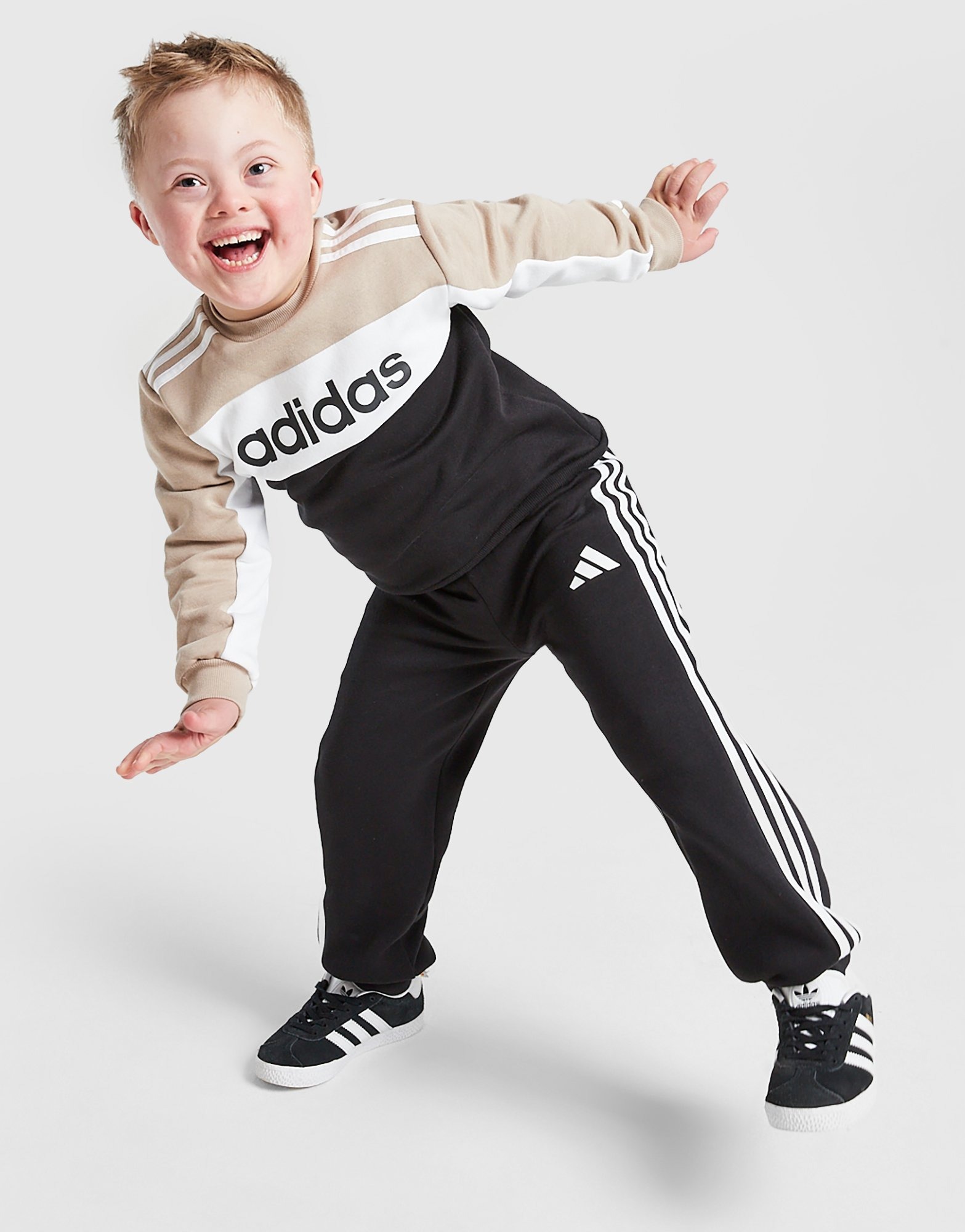 Multi adidas Linear Crew Tracksuit Children - JD Sports Ireland