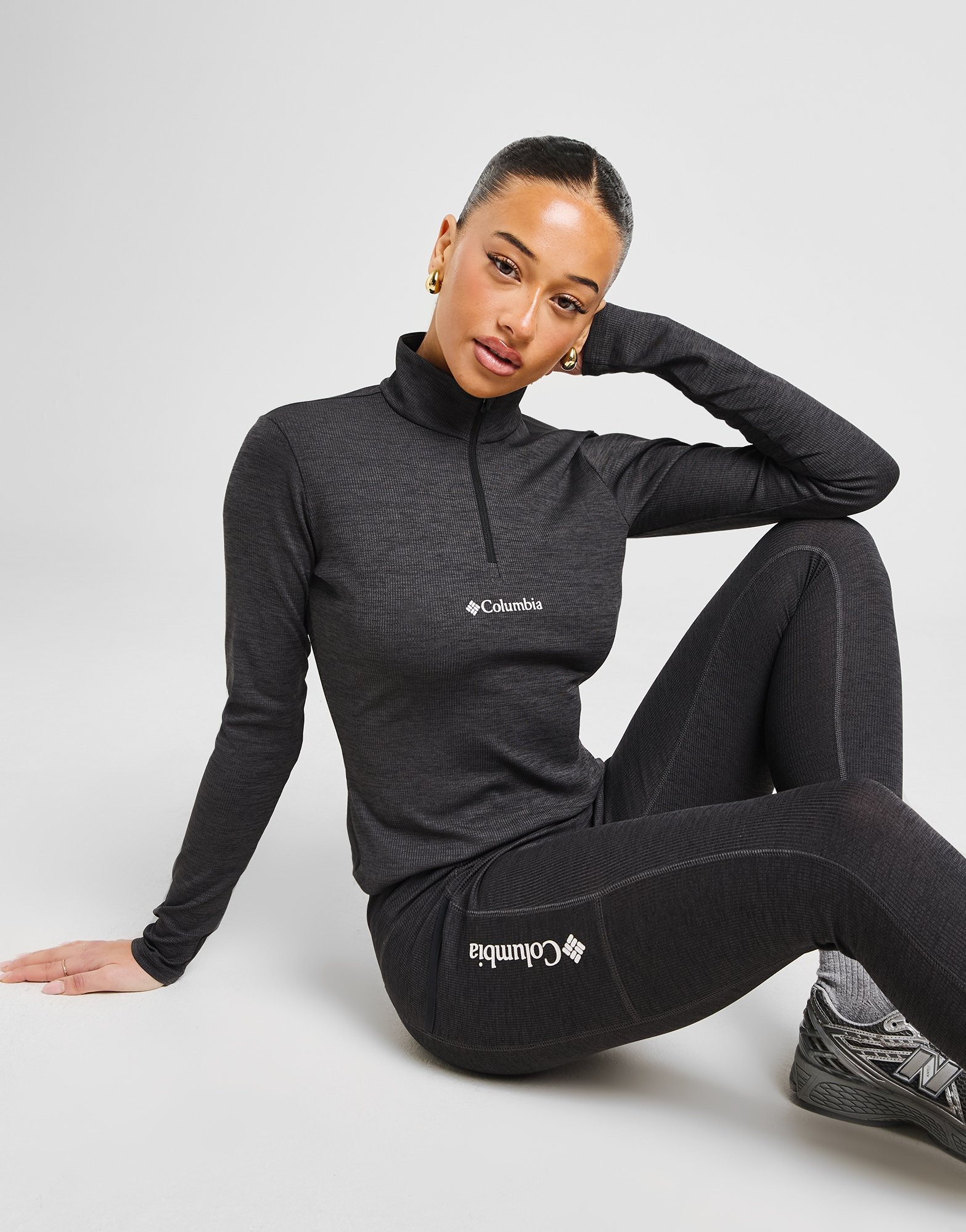 Black Columbia Hike Rib 1/4 Zip Top - JD Sports Global