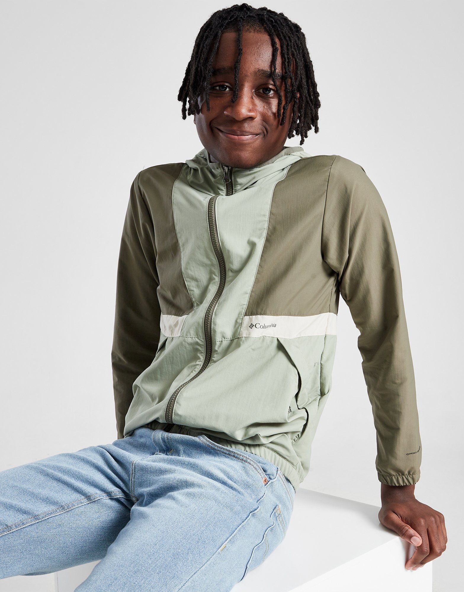 Columbia Windbreaker Jacket Junior Grün - JD Sports Österreich