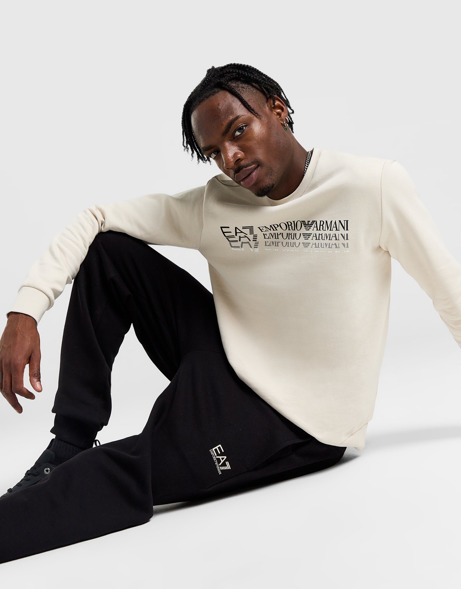 EA7 Emporio Armani Fade Crew Tracksuit - JD Sports Suomi