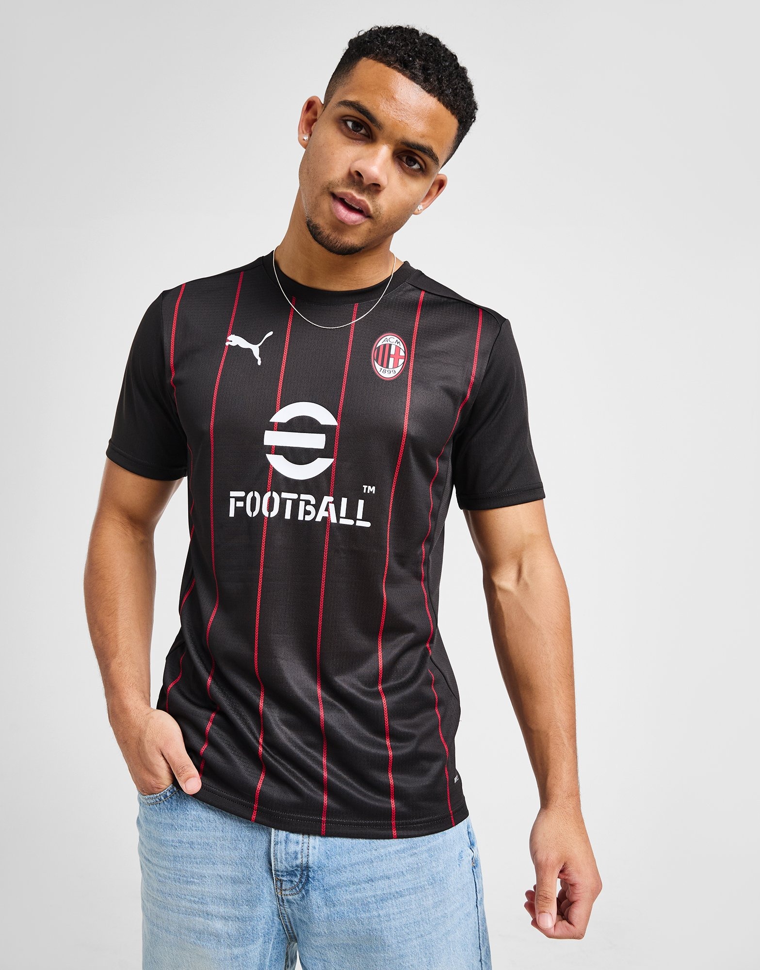 Sort PUMA AC Milan Pre Match Shirt Herre - JD Sports Danmark