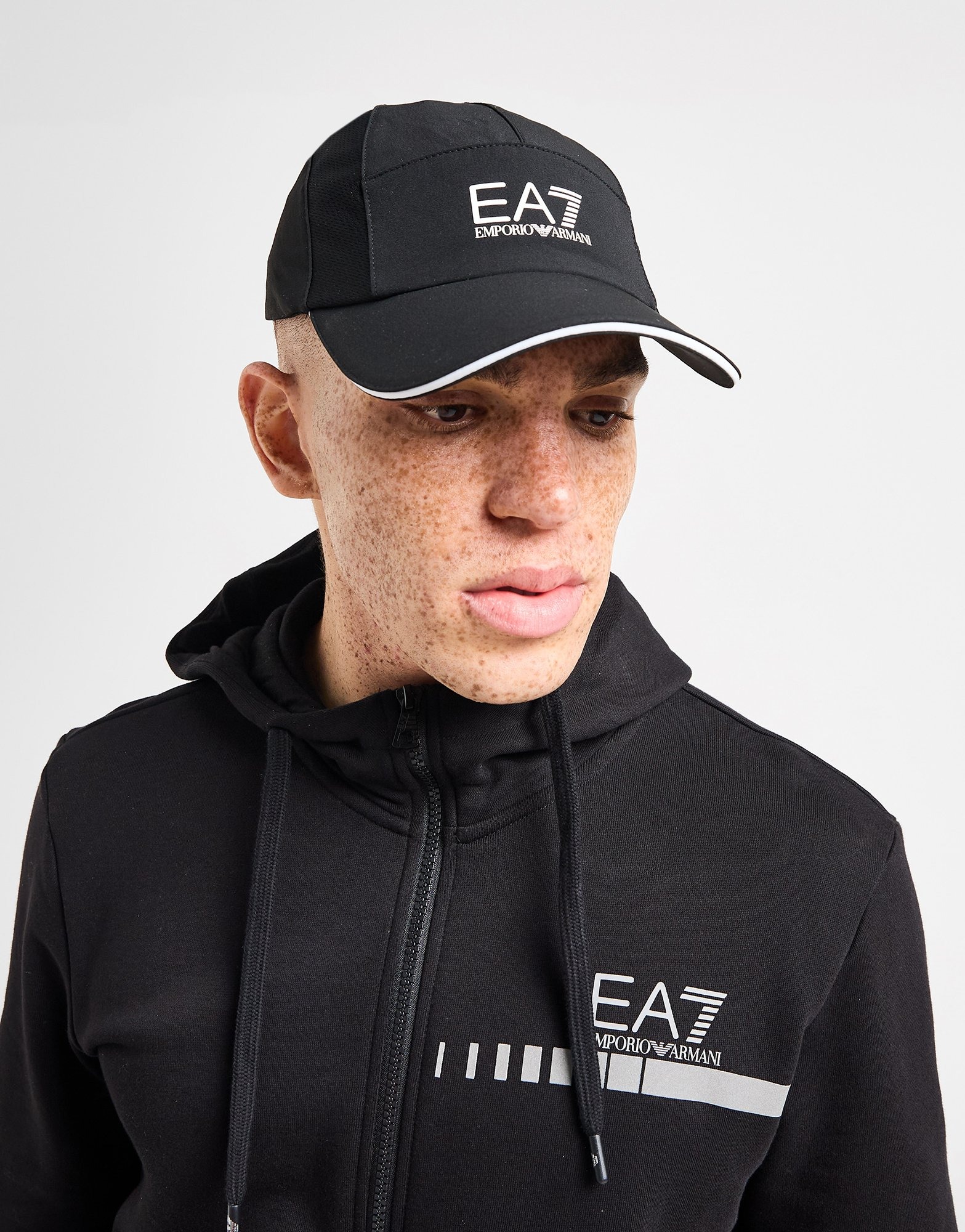 Black EA7 Emporio Armani Tennis Pro Cap - JD Sports NZ
