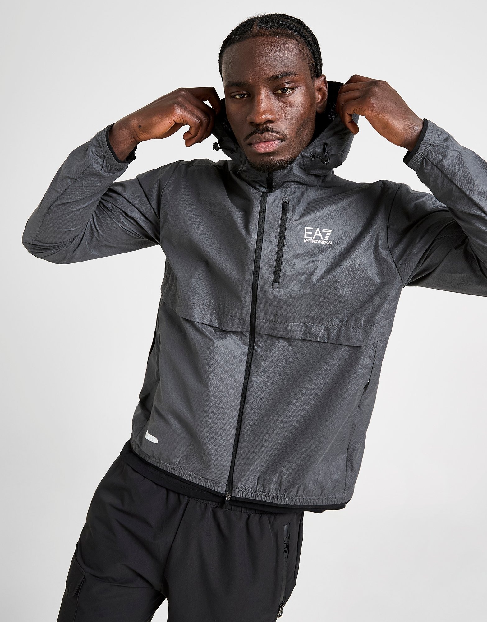 Silver EA7 Emporio Armani Tech Lightweight Jacket | JD Sports