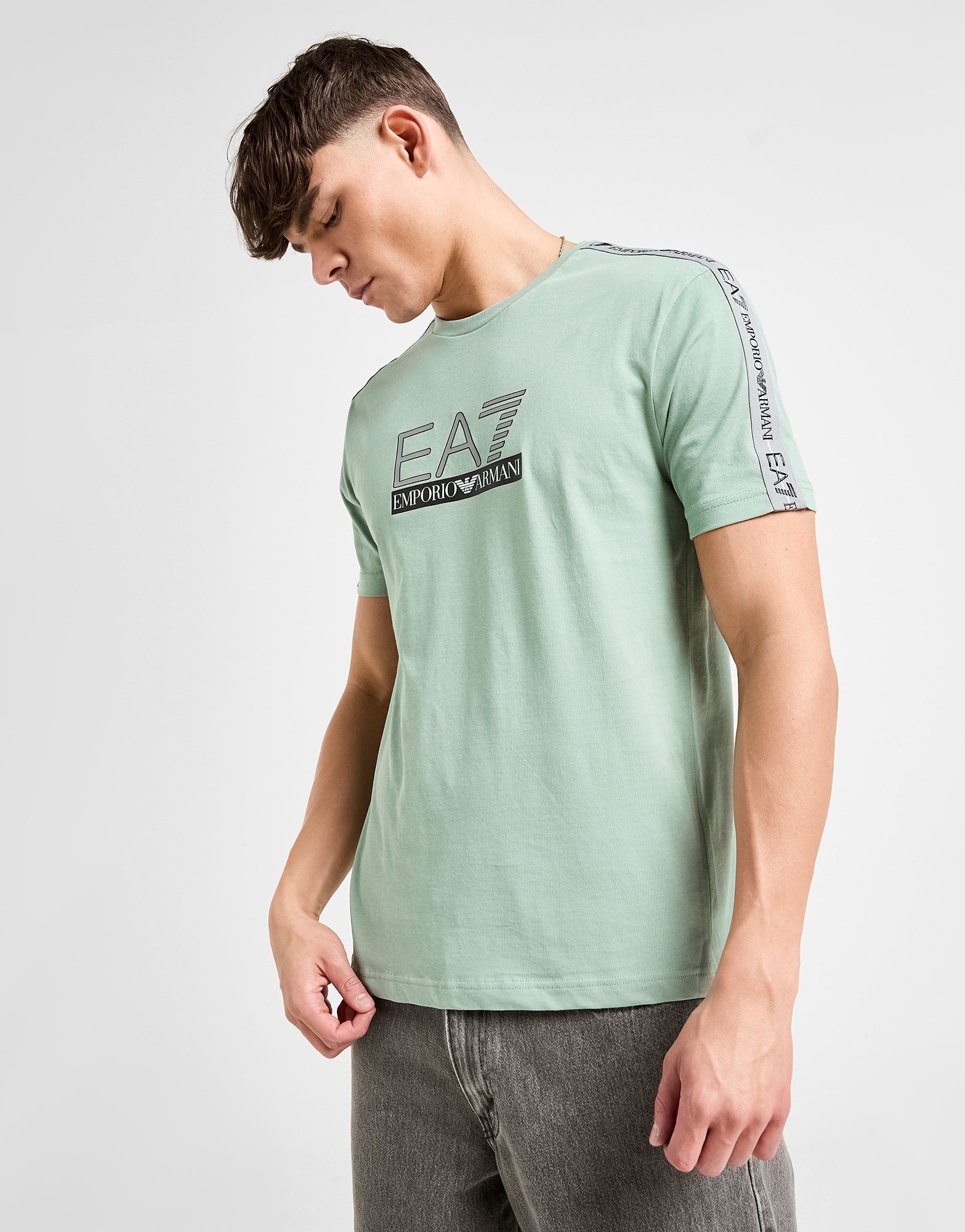 EA7 Emporio Armani T-shirt Logo Homme Vert- JD Sports France