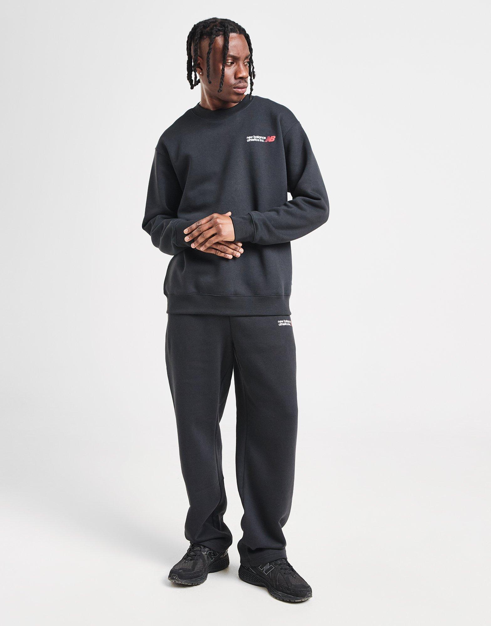 Black New Balance Core Logo Crew Sweatshirt | JD Sports UK