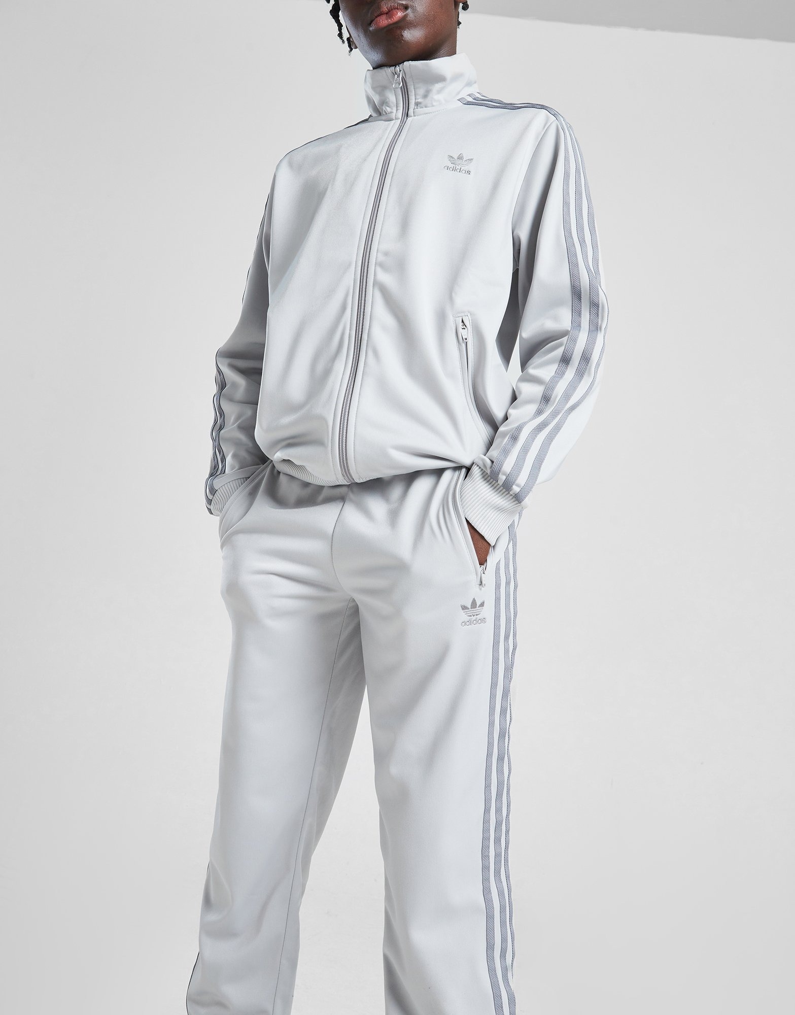 Grey adidas Originals Firebird Track Pants Junior - JD Sports NZ