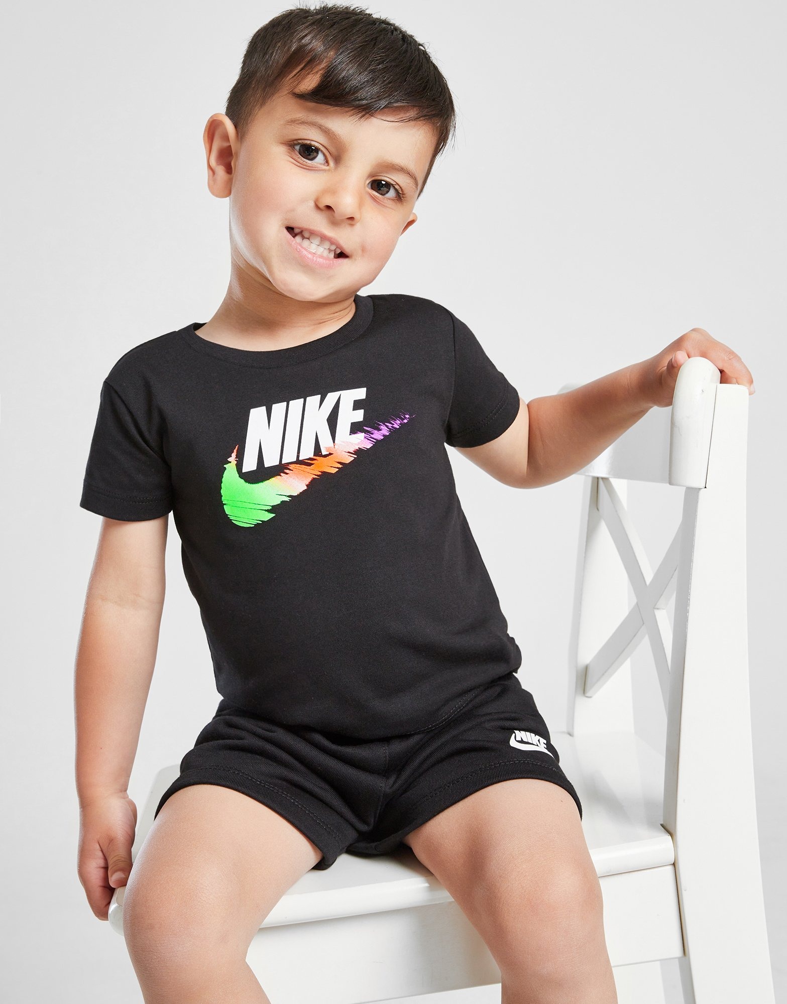 Nike Grid Graphic T-Shirt/Shorts Set Infant Schwarz - JD Sports Österreich