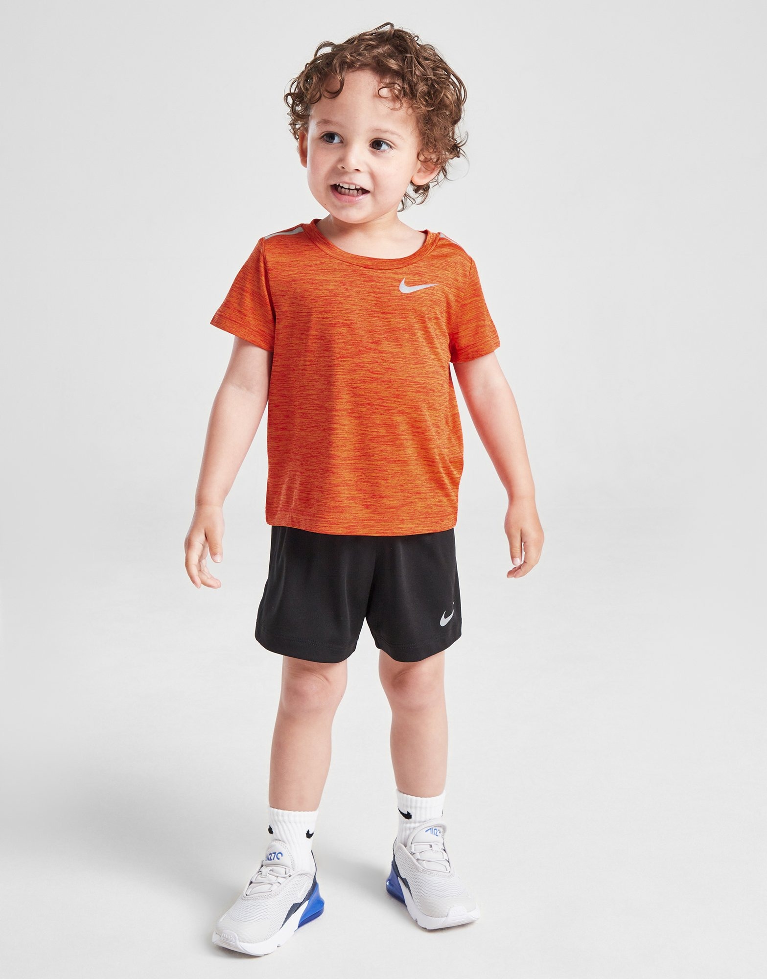 Red Nike Miler T-Shirt/Shorts Set Infant - JD Sports Global