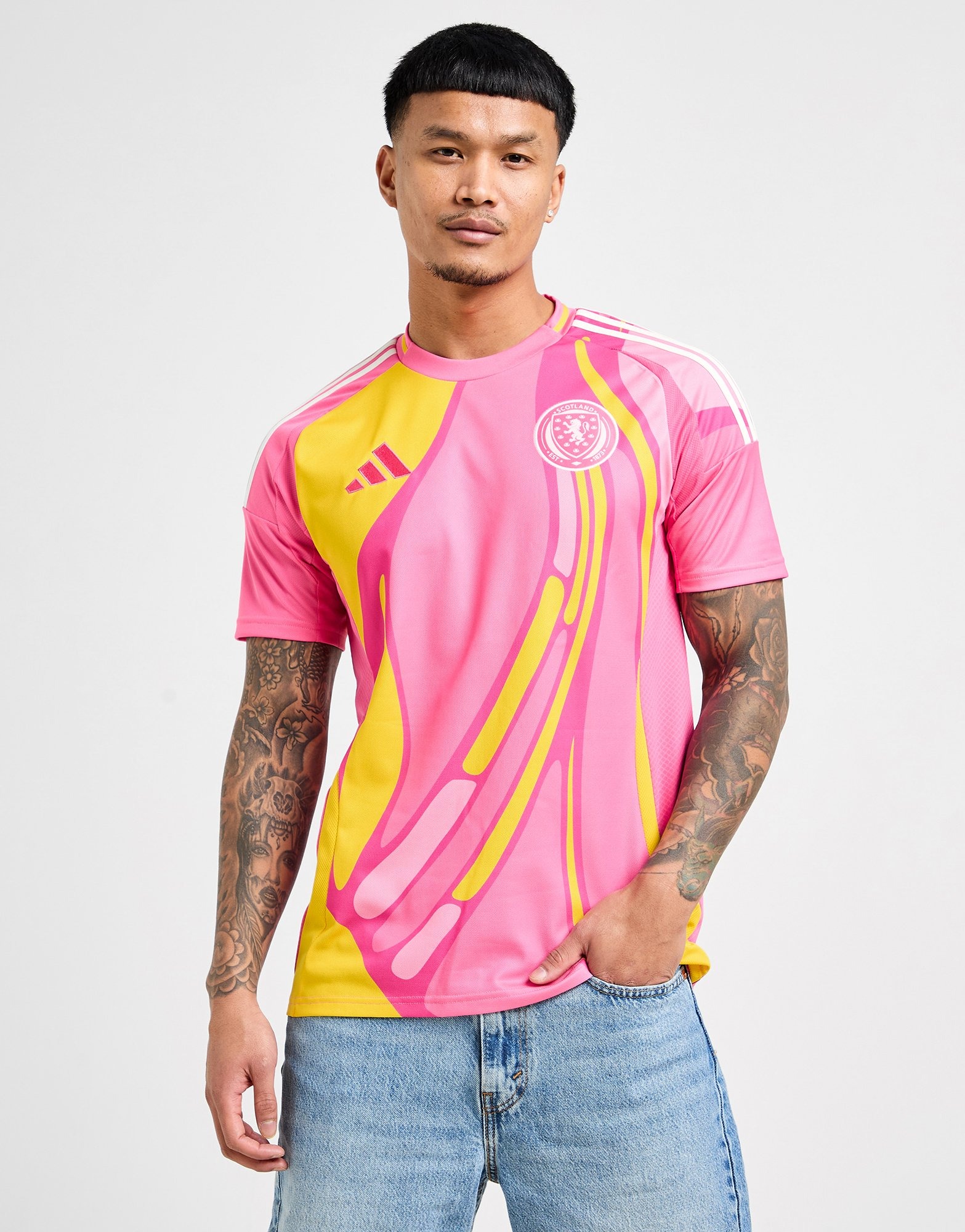 Pink adidas Scotland 2025 Away Shirt - JD Sports Global