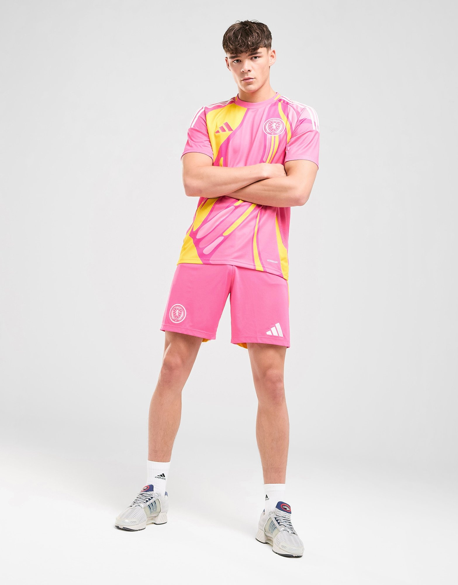 Pink adidas Scotland 2025 Away Shorts - JD Sports NZ