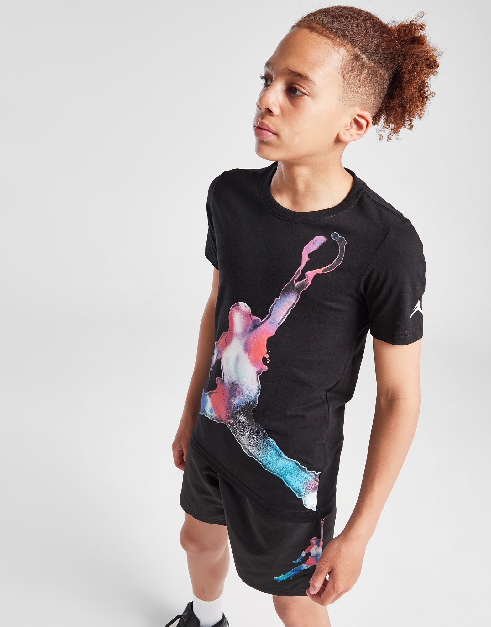 Black Jordan MJ Poolside Jumpman T-Shirt Junior | JD Sports