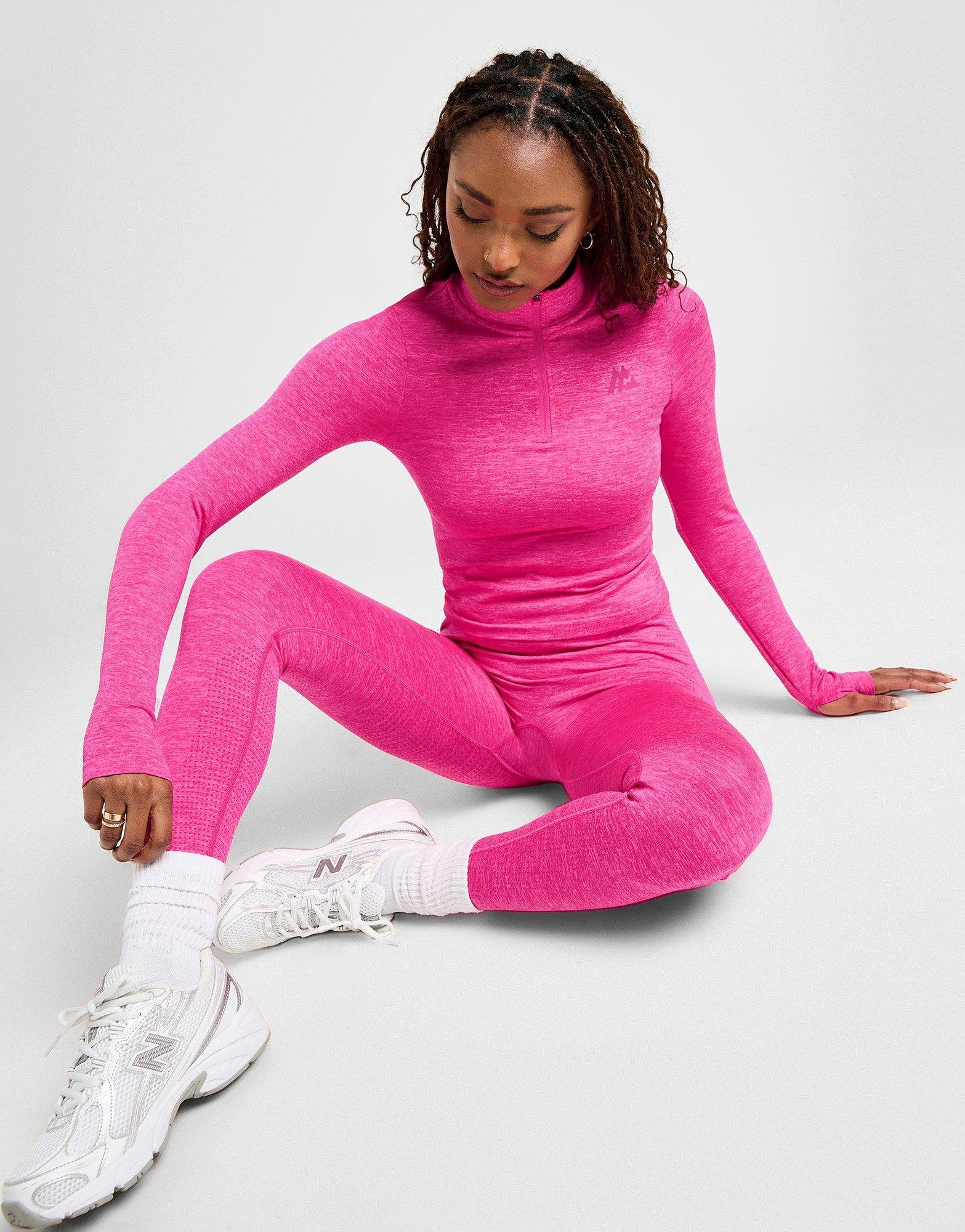 Pink MONTIREX Power Seamless 1/4 Zip Top | JD Sports UK