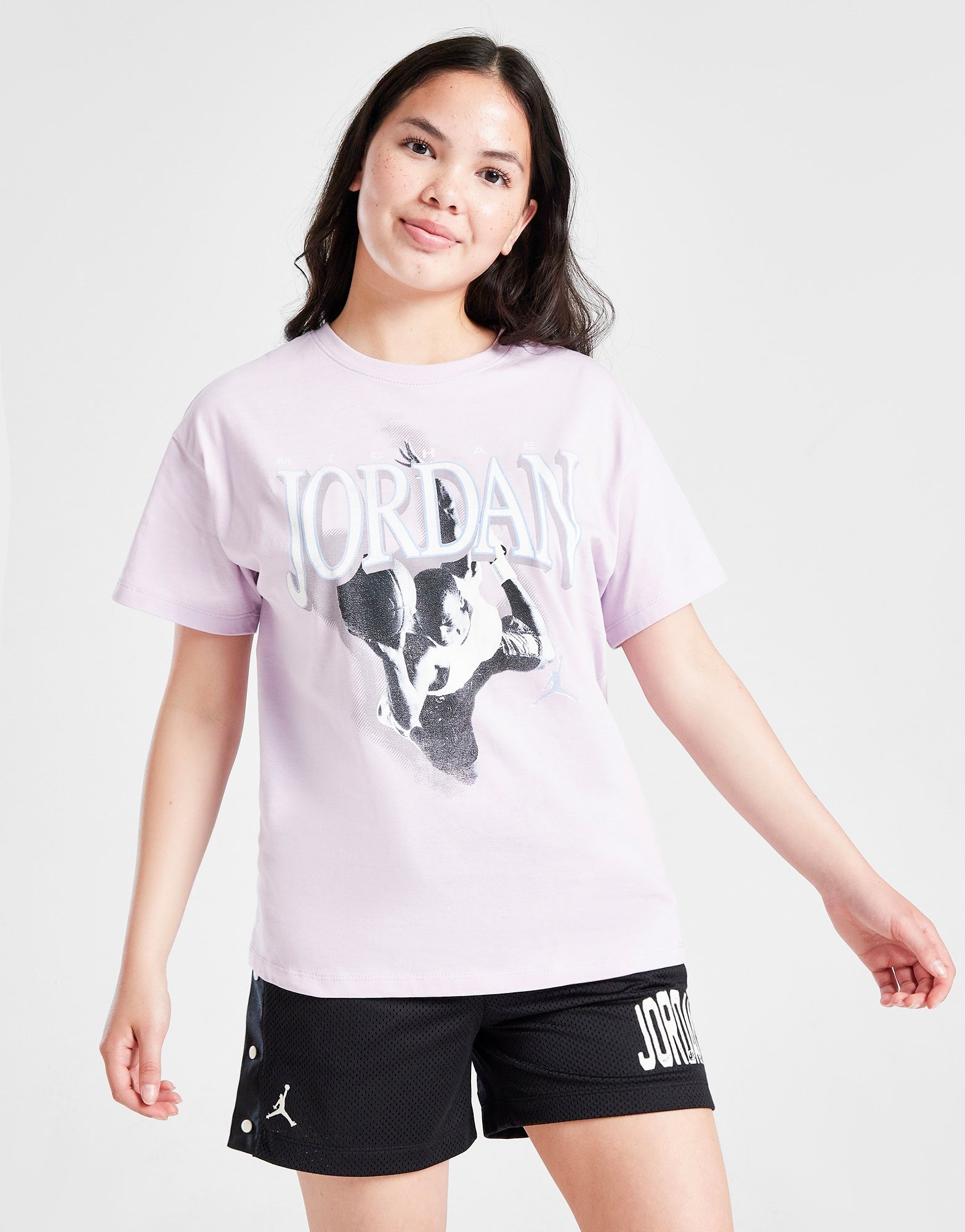 Purple Jordan Girls' MJ Graphic T-Shirt Junior | JD Sports UK