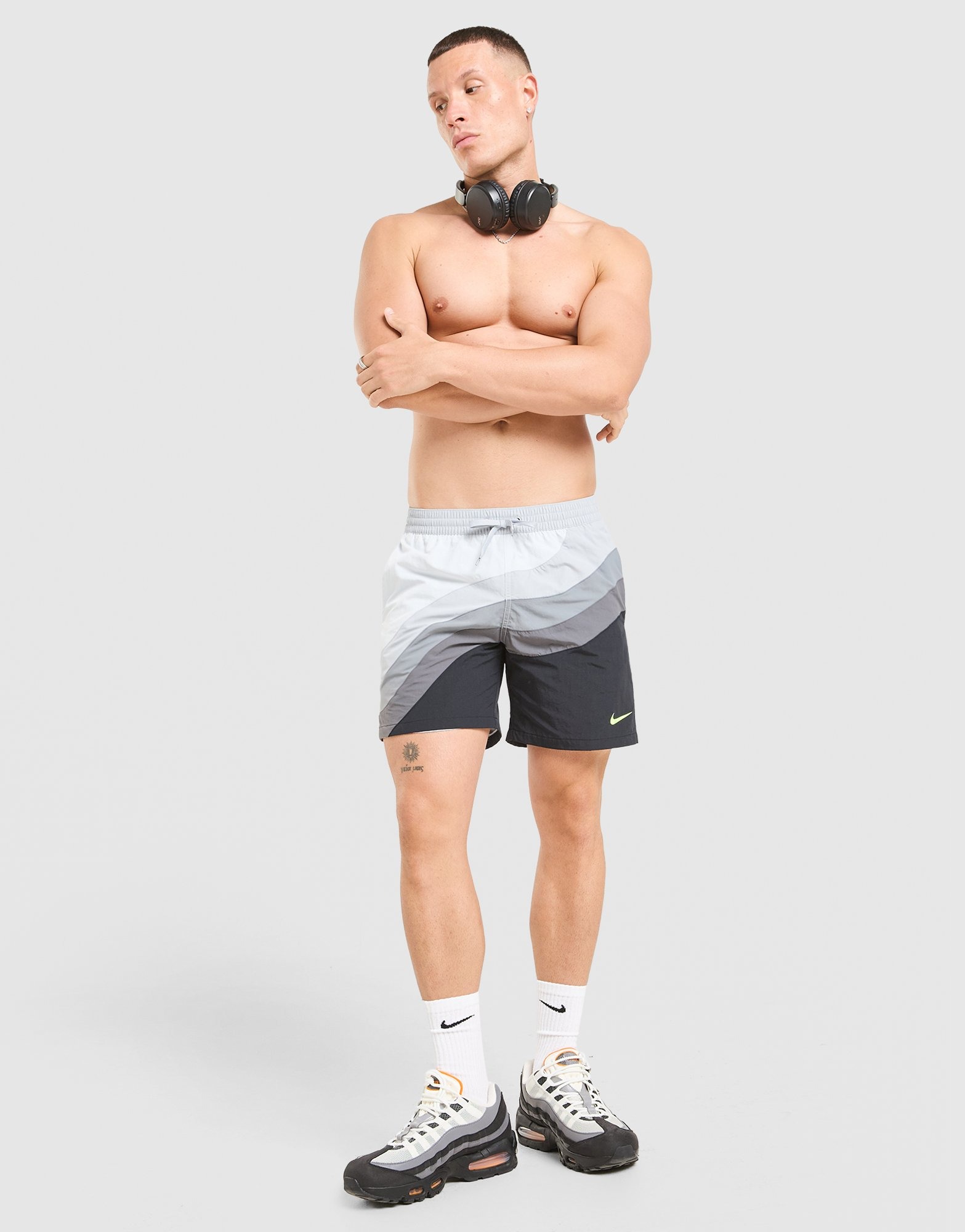 Grey Nike AM95 Swim Shorts | JD Sports UK