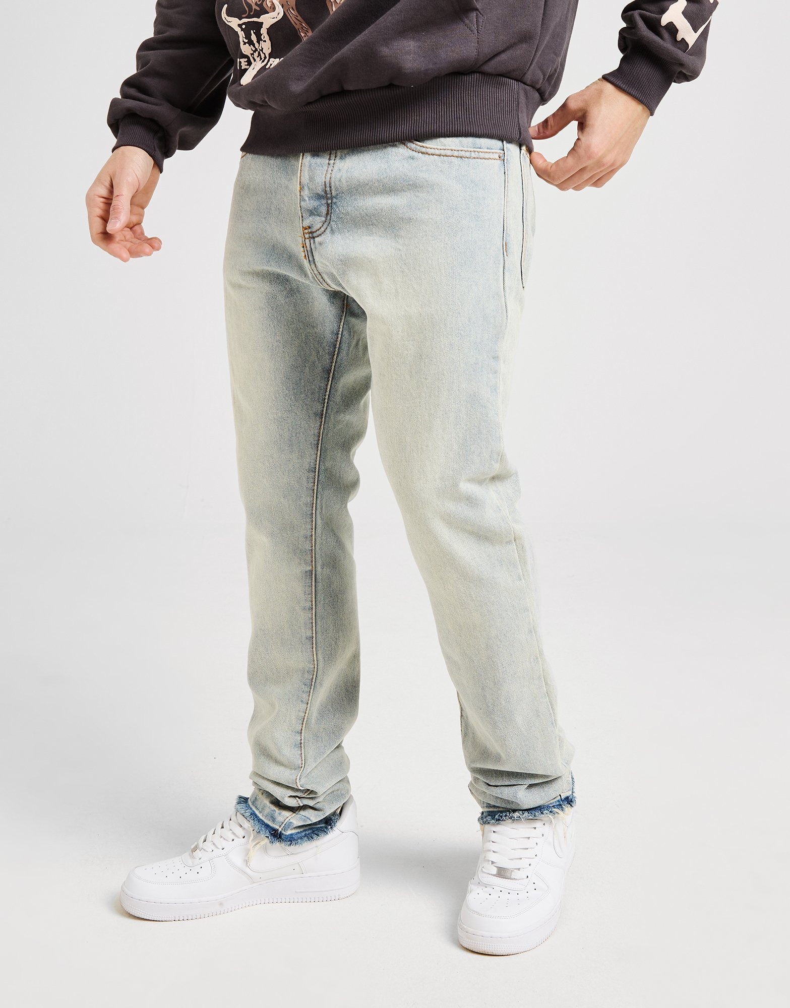Blue mnml Straight Jeans - JD Sports Australia