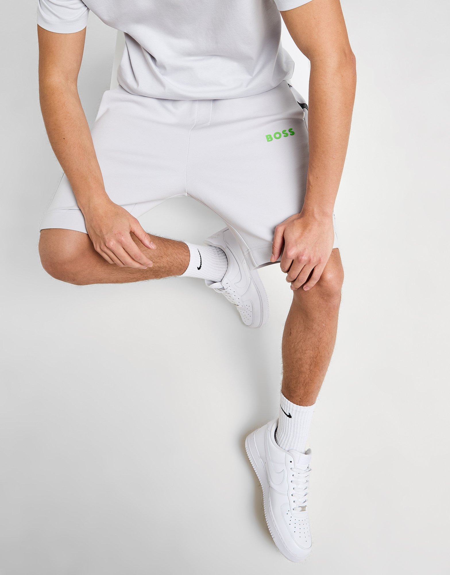 Grey BOSS Headlo Pixel Shorts | JD Sports UK