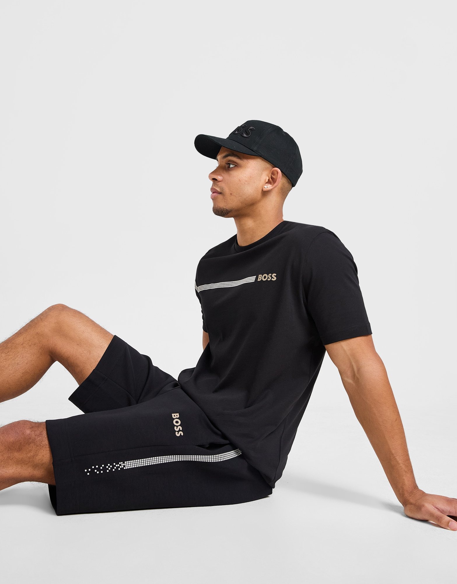 Black BOSS Headlo Pixel Shorts - JD Sports Global