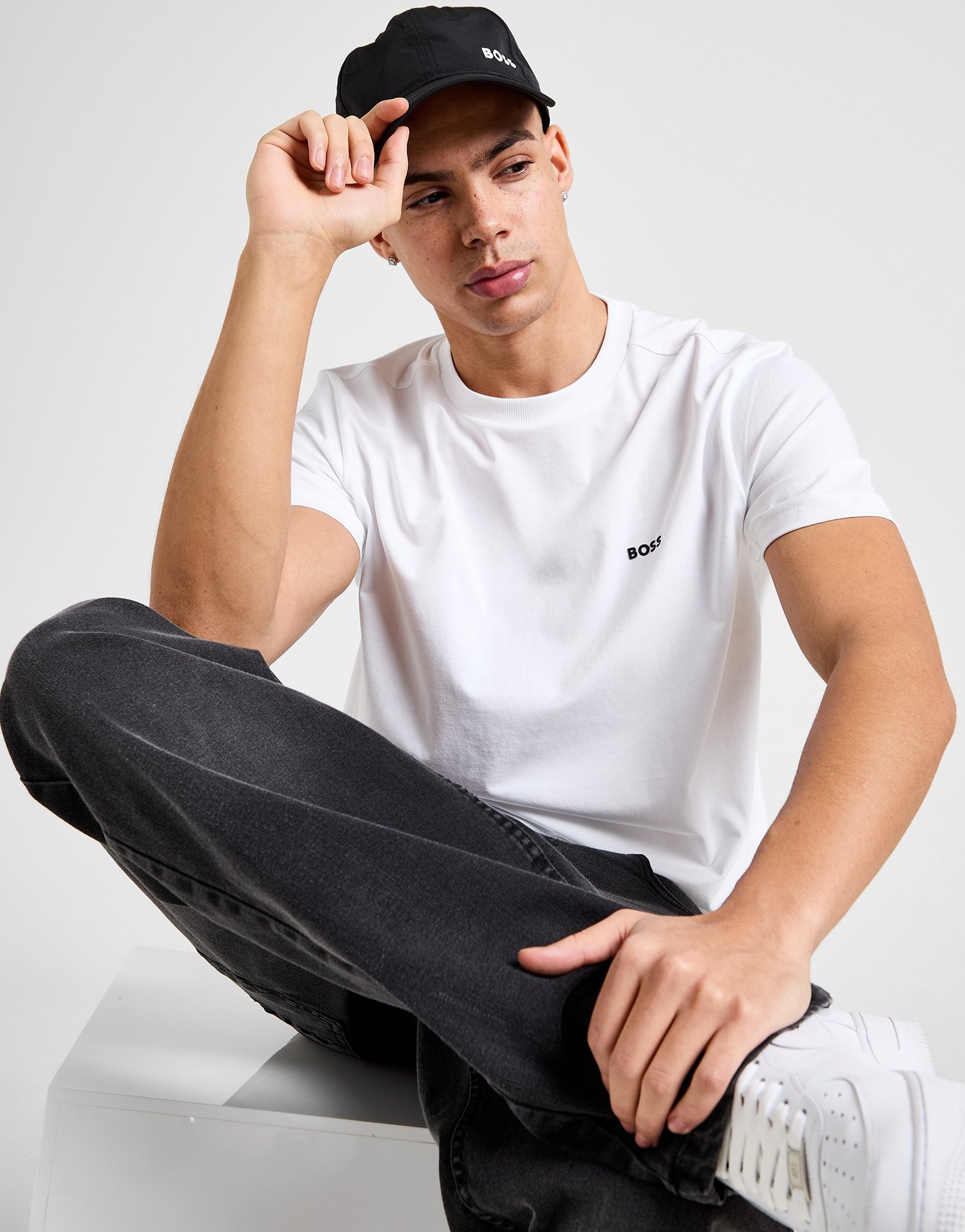 White BOSS Core T-Shirt - JD Sports Global