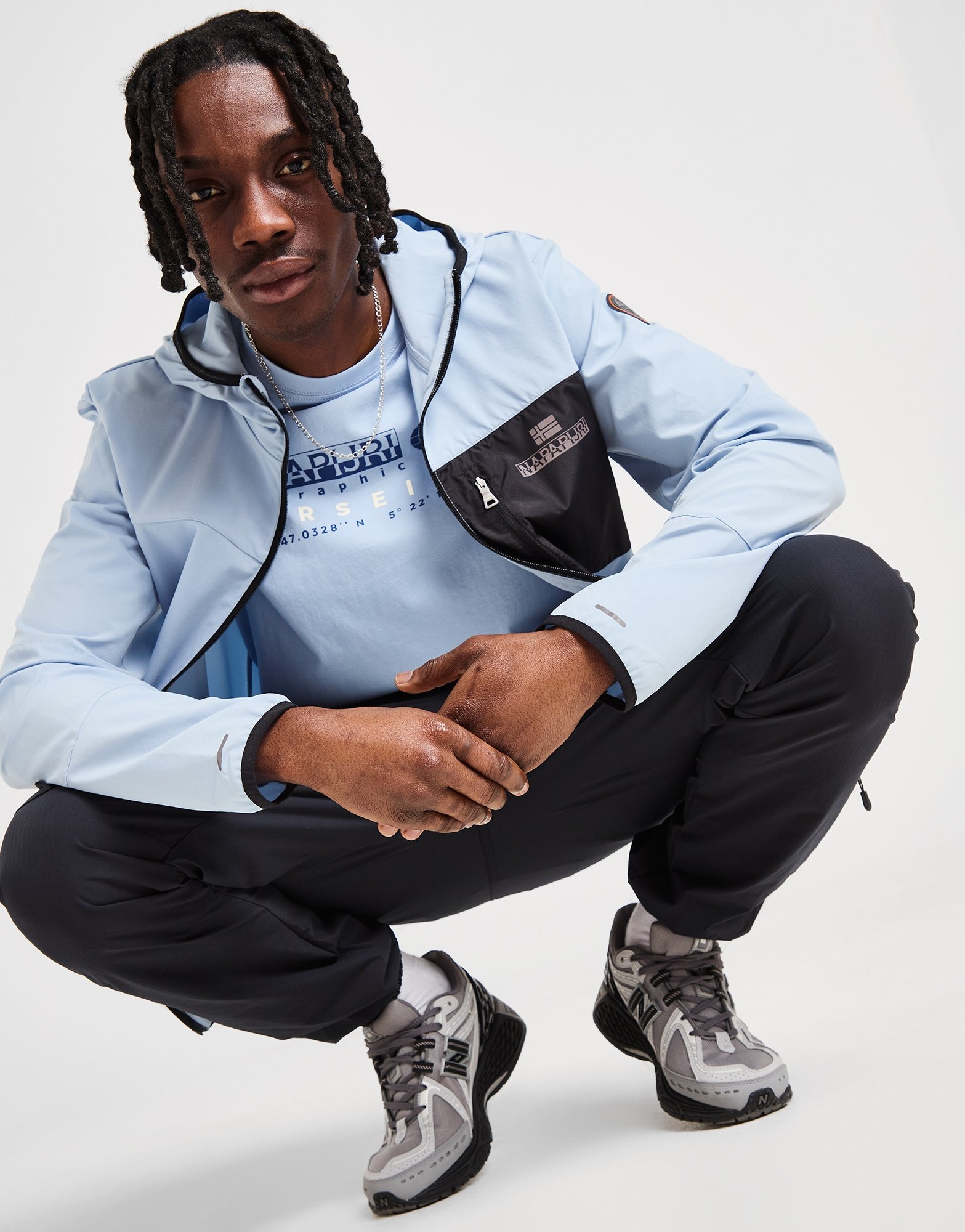 Blue Napapijri Balkas Tech Full Zip Hoodie - JD Sports Ireland