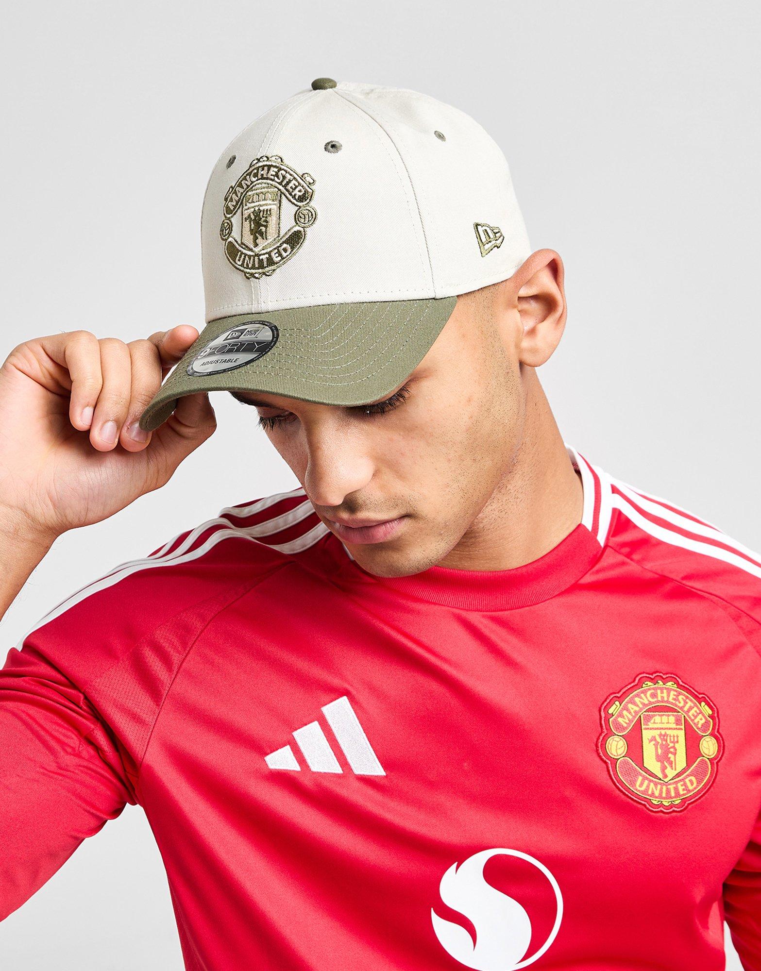 Wit New Era Manchester United Contrast Visor 9FORTY Cap - JD Sports ...