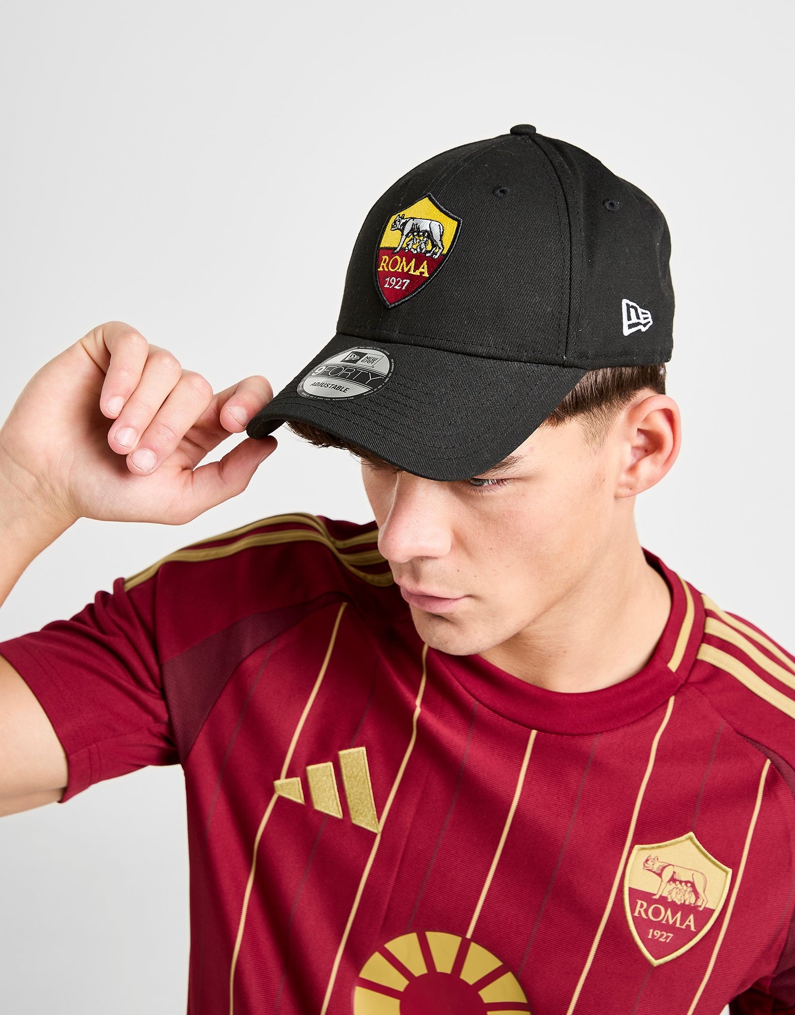 Black New Era AS Roma Core 9FORTY Cap - JD Sports Ireland