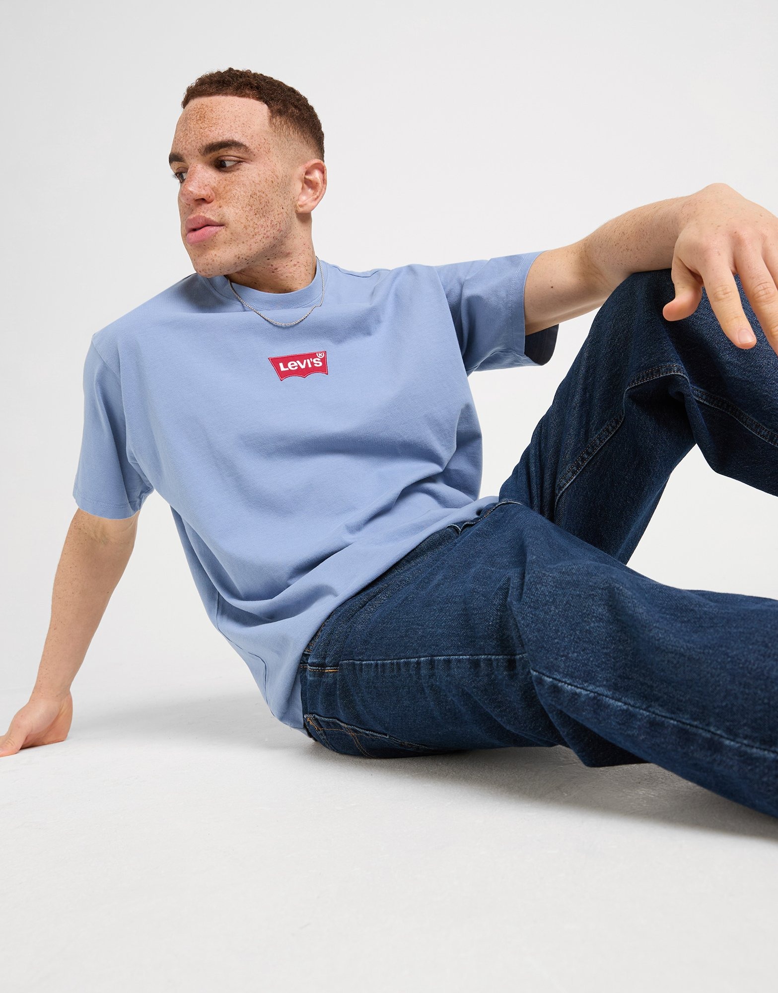 Blue LEVI'S Batwing Logo T-Shirt | JD Sports UK