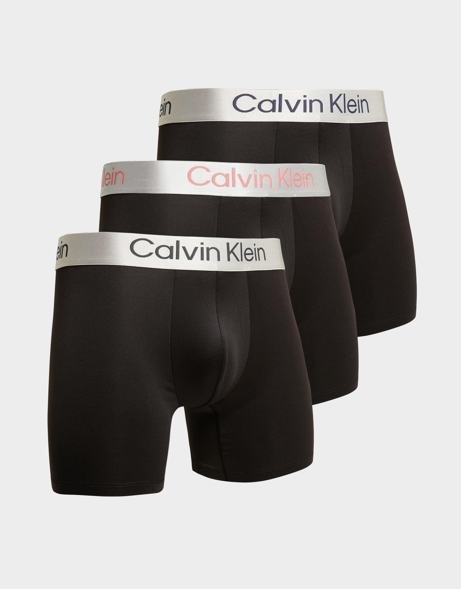 Black Calvin Klein Underwear 3-Pack Micro Stretch Trunks - JD Sports