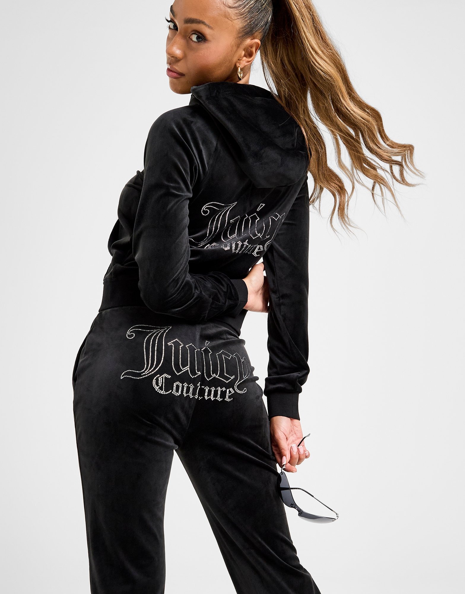 JUICY COUTURE Pantaloni della Tuta Diamante JC Logo in Nero - JD Sports Italia