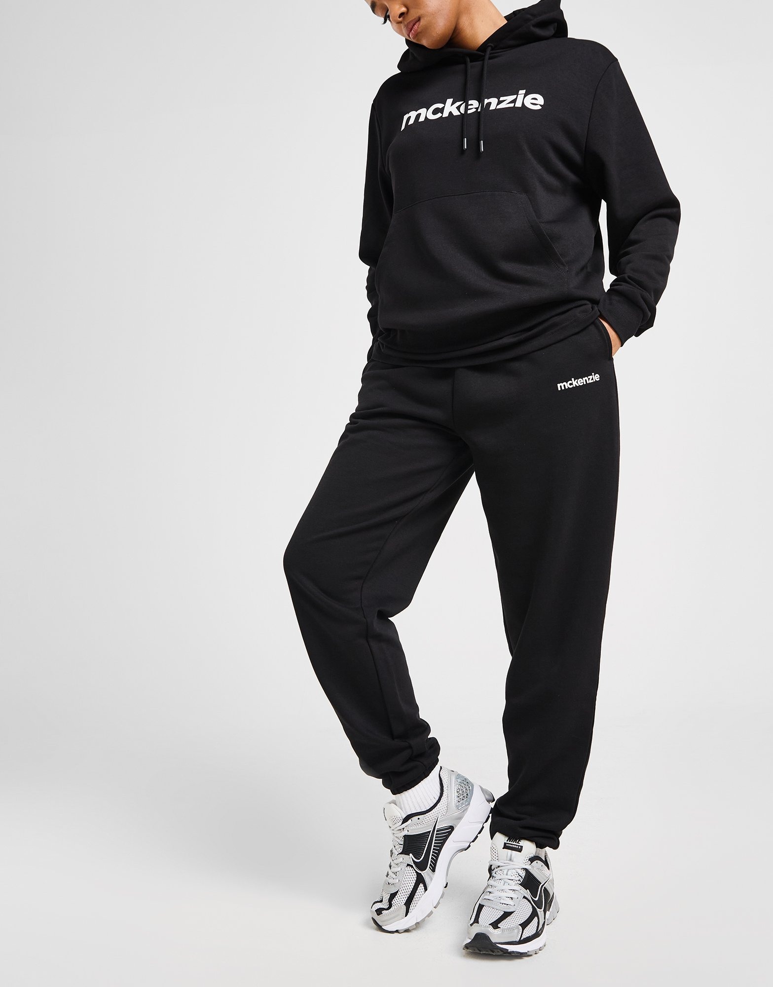 Black McKenzie French Terry Cuffed Joggers - JD Sports