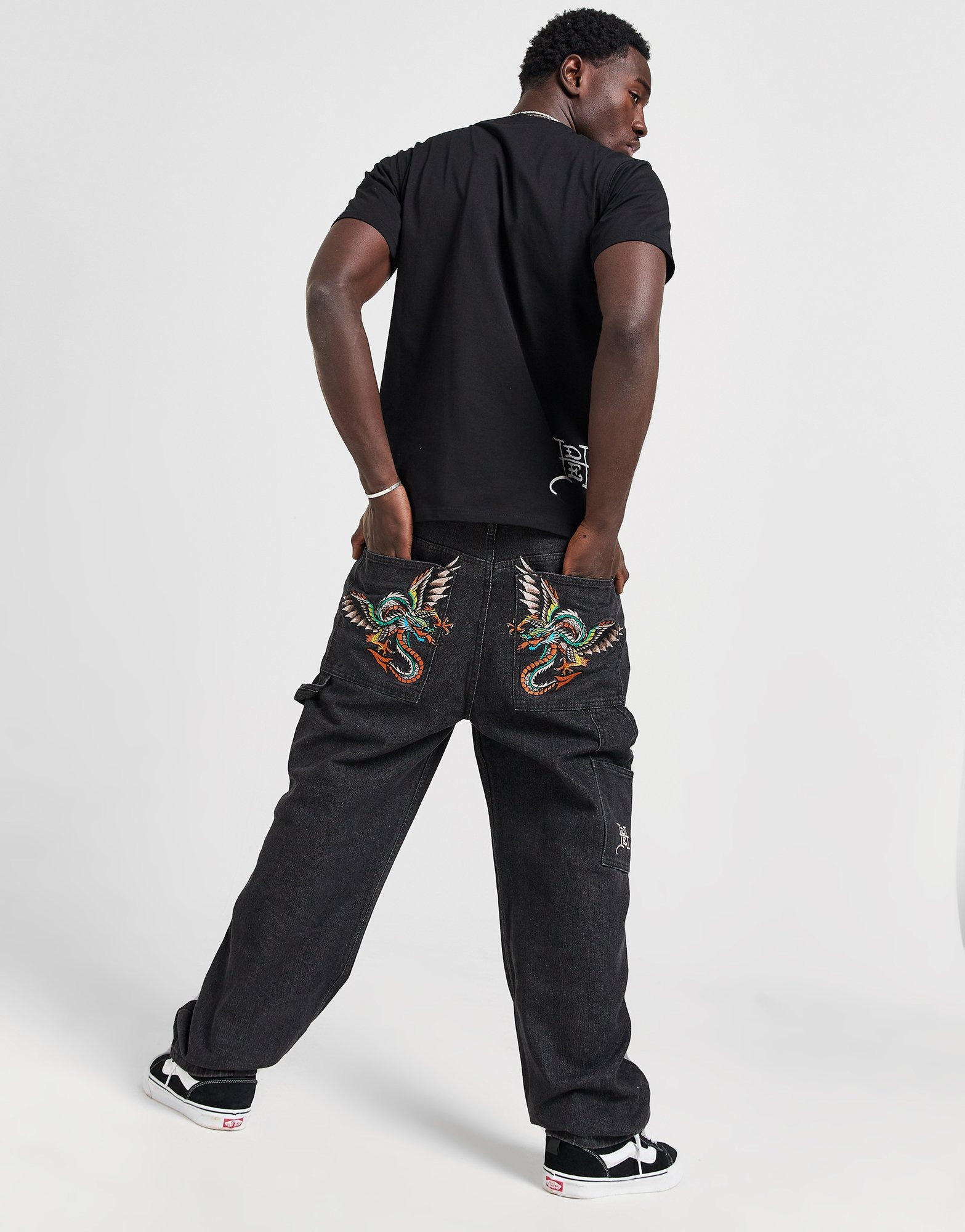 Ed Hardy Carpenter Jeans Schwarz - JD Sports Deutschland